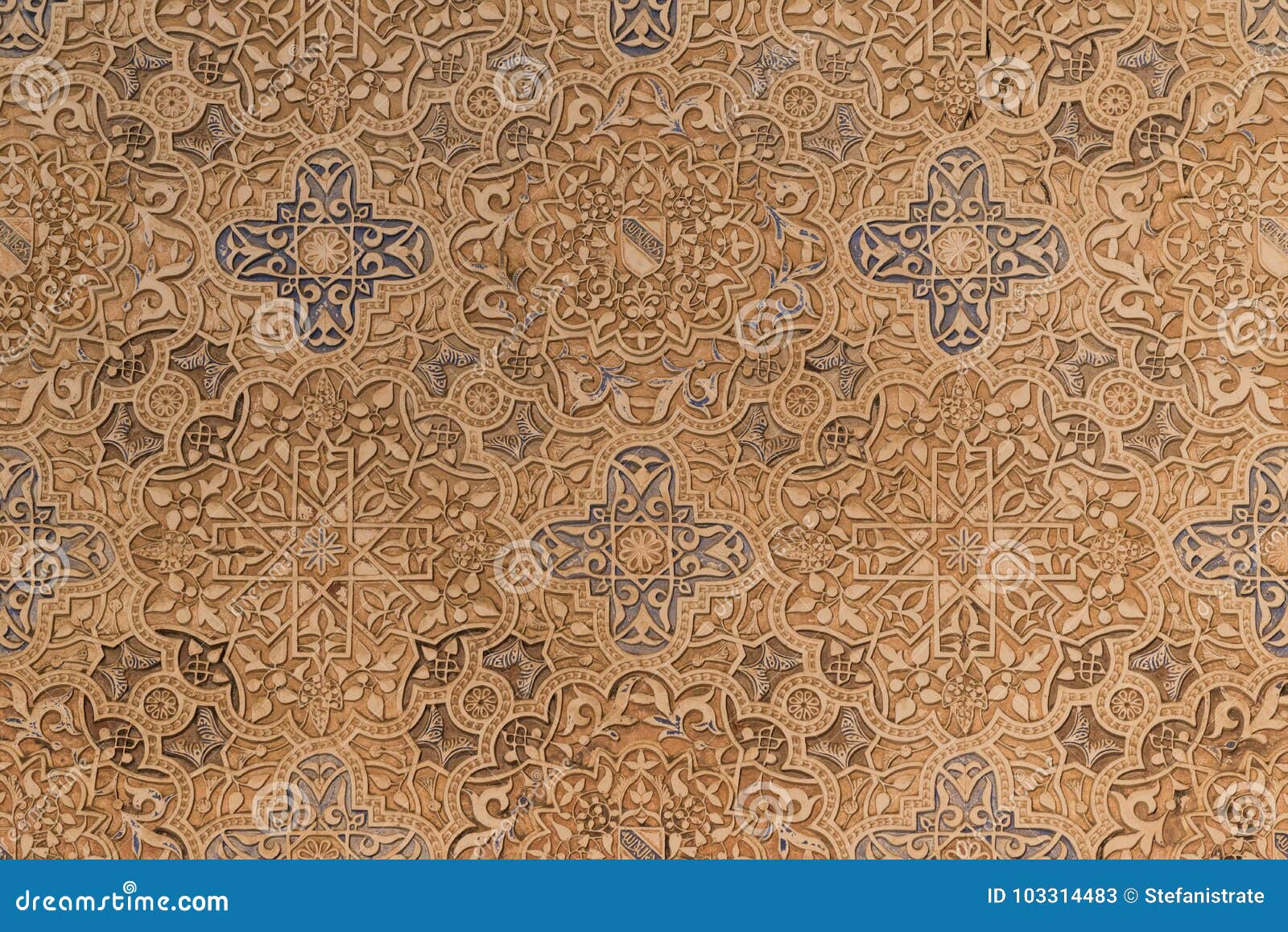 Patterns of Alhambra stock image. Image of patterns - 103314483