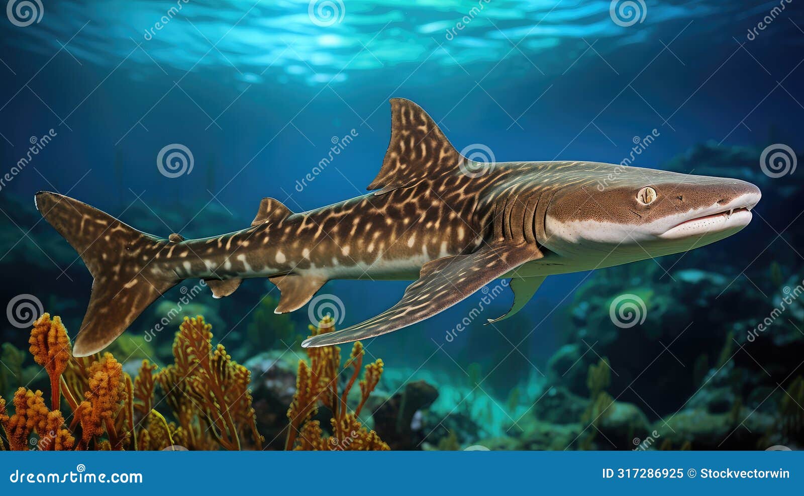 Patterns bamboo shark stock illustration. Illustration of predator ...