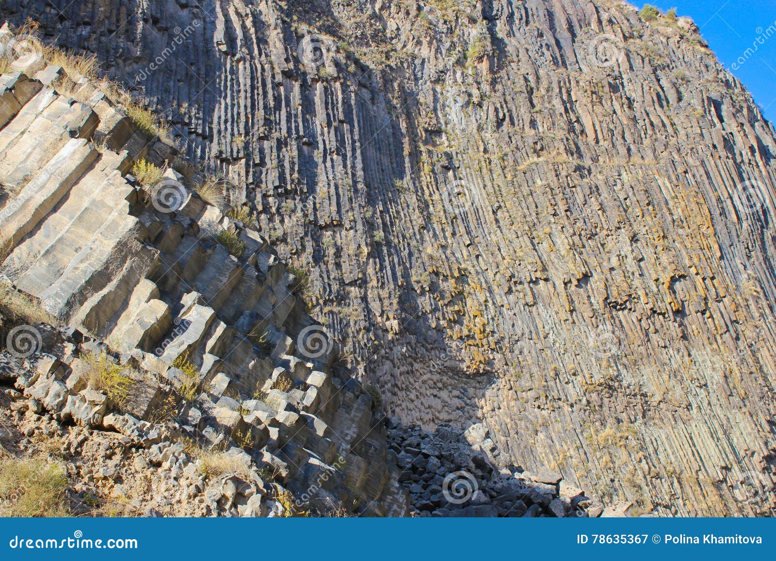 Patterns of basalt columns stock image. Image of white - 78635367