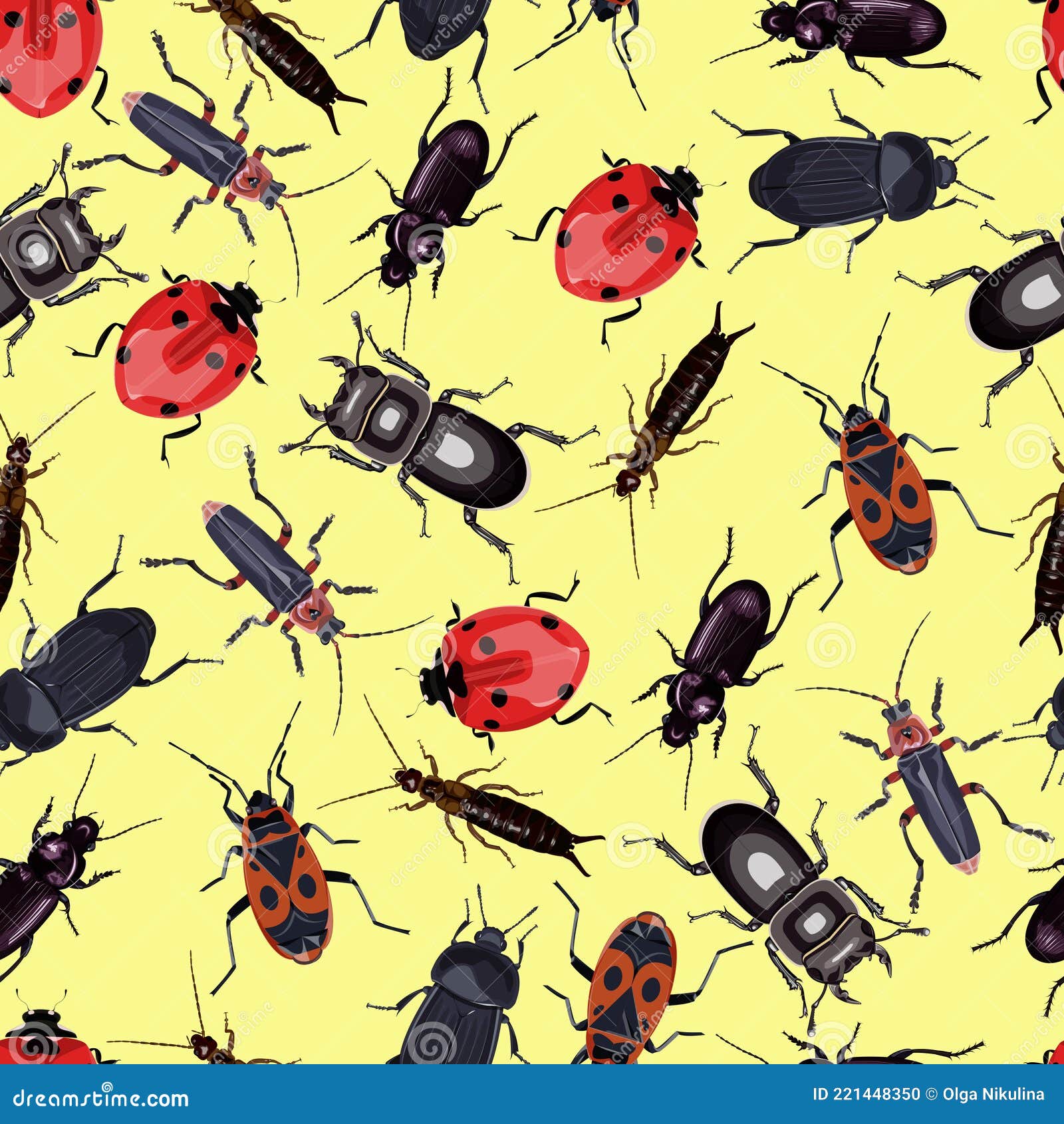 Beetles And Insects Vector Illustration | CartoonDealer.com #24061400