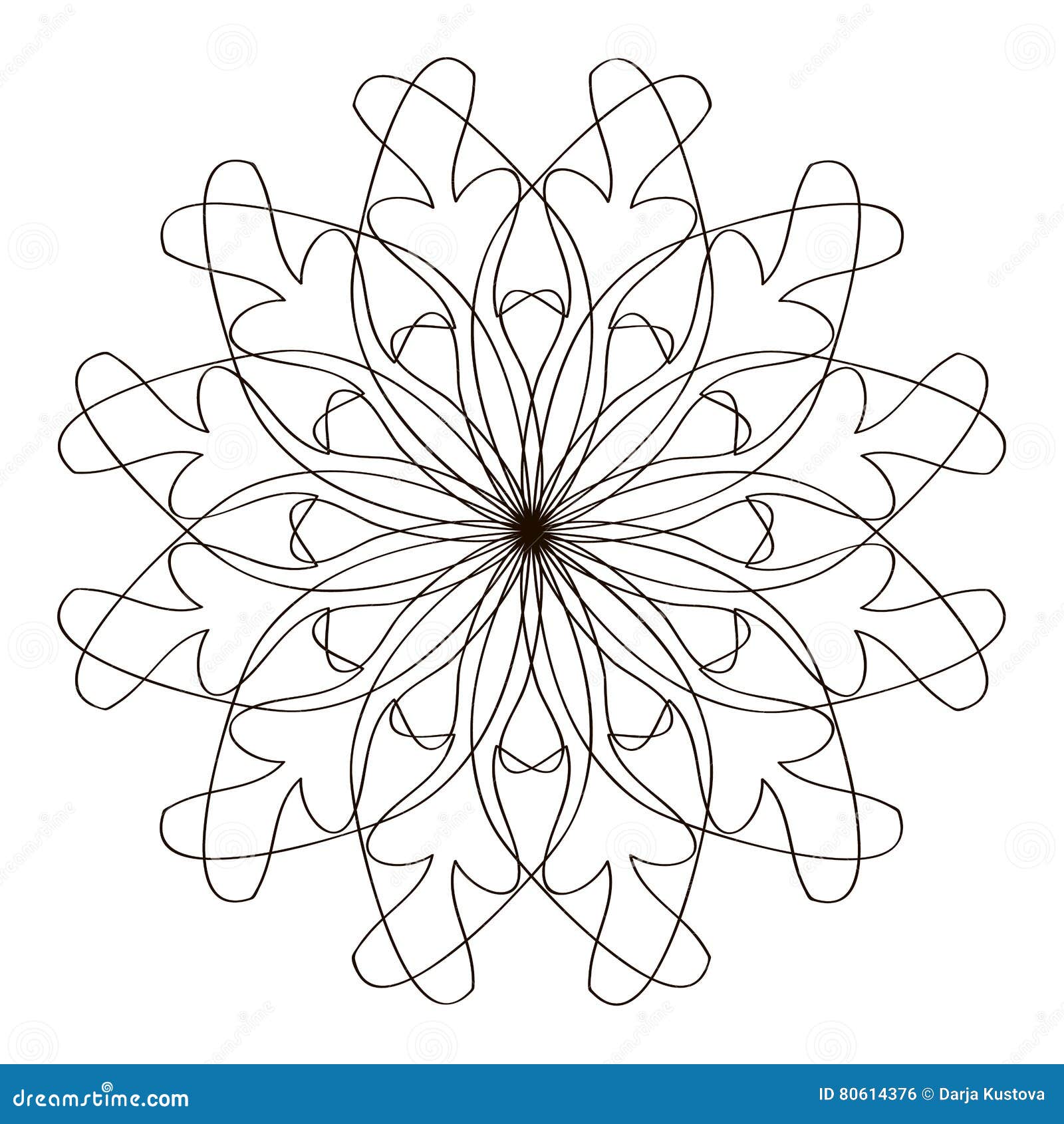 Patterns in Black and White. Page for Coloring Book Stock Vector ...