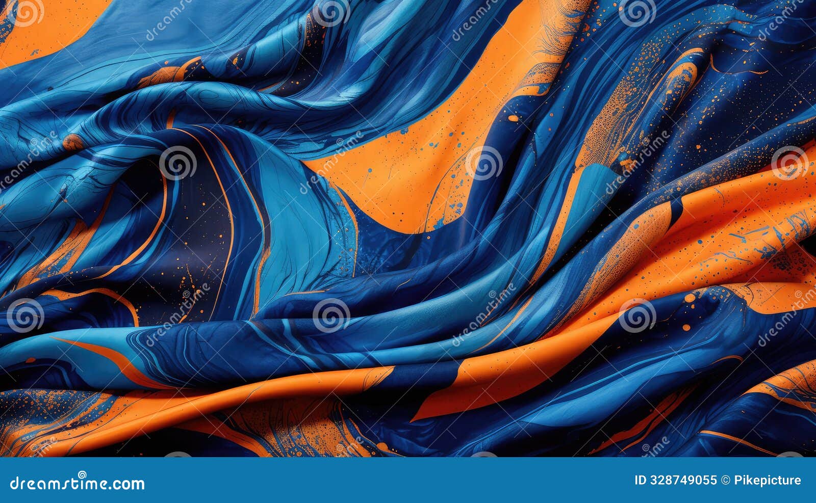 Patterns Blue Orange Abstract Stock Illustration - Illustration of ...