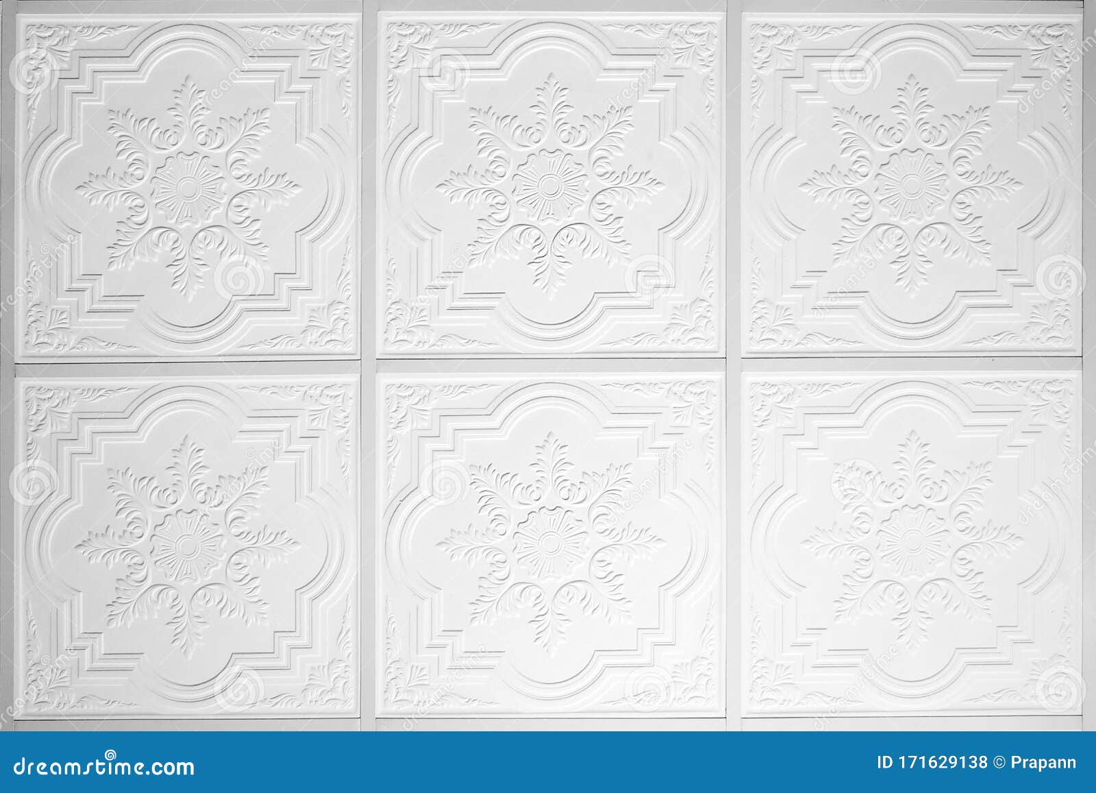 The Patterns on the Ceiling Gypsum Sheets Stock Illustration ...