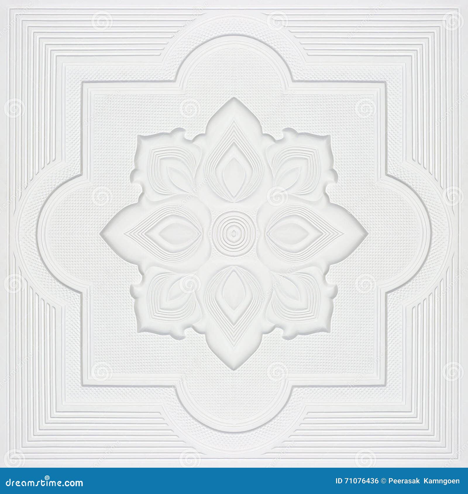 Patterns on the Ceiling Gypsum Sheets Stock Photo - Image of floral ...