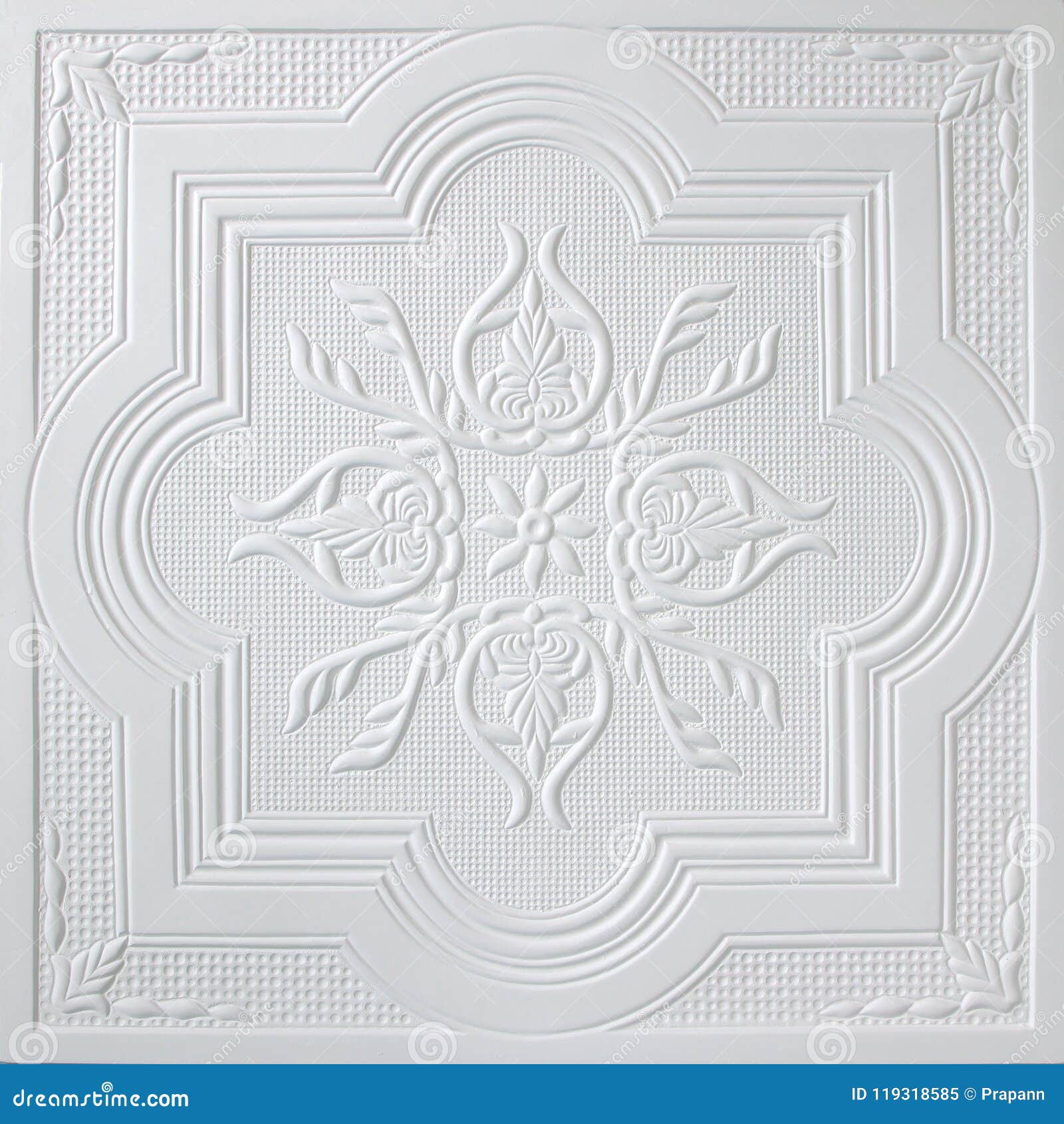 Patterns on the Ceiling Gypsum Sheets Stock Image - Image of background ...