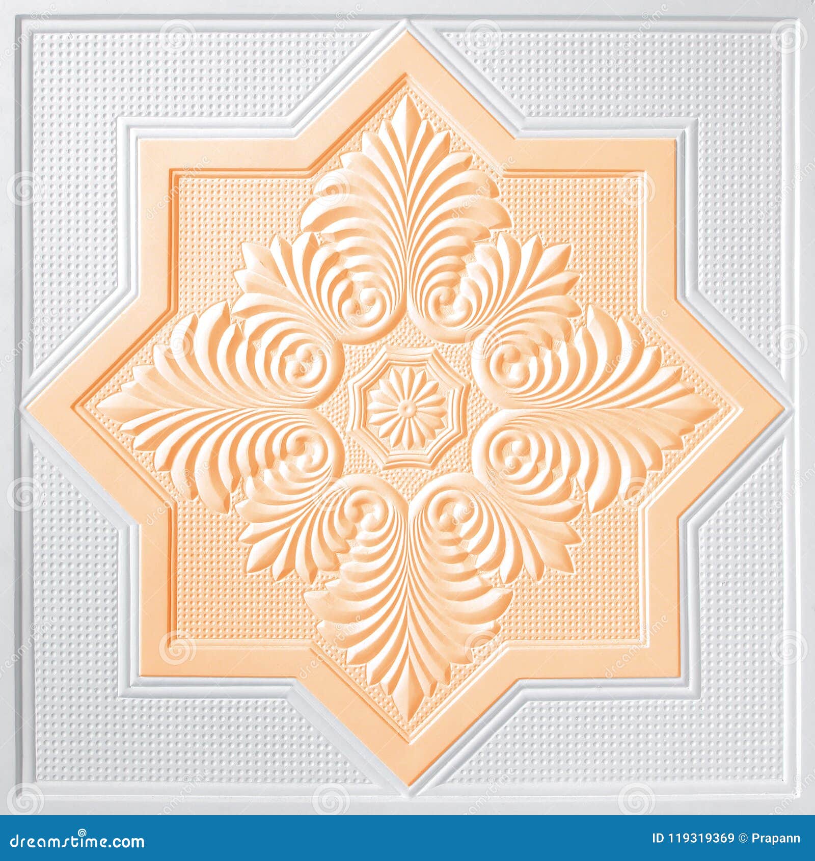 Patterns on the Ceiling Gypsum Sheets Stock Illustration - Illustration ...
