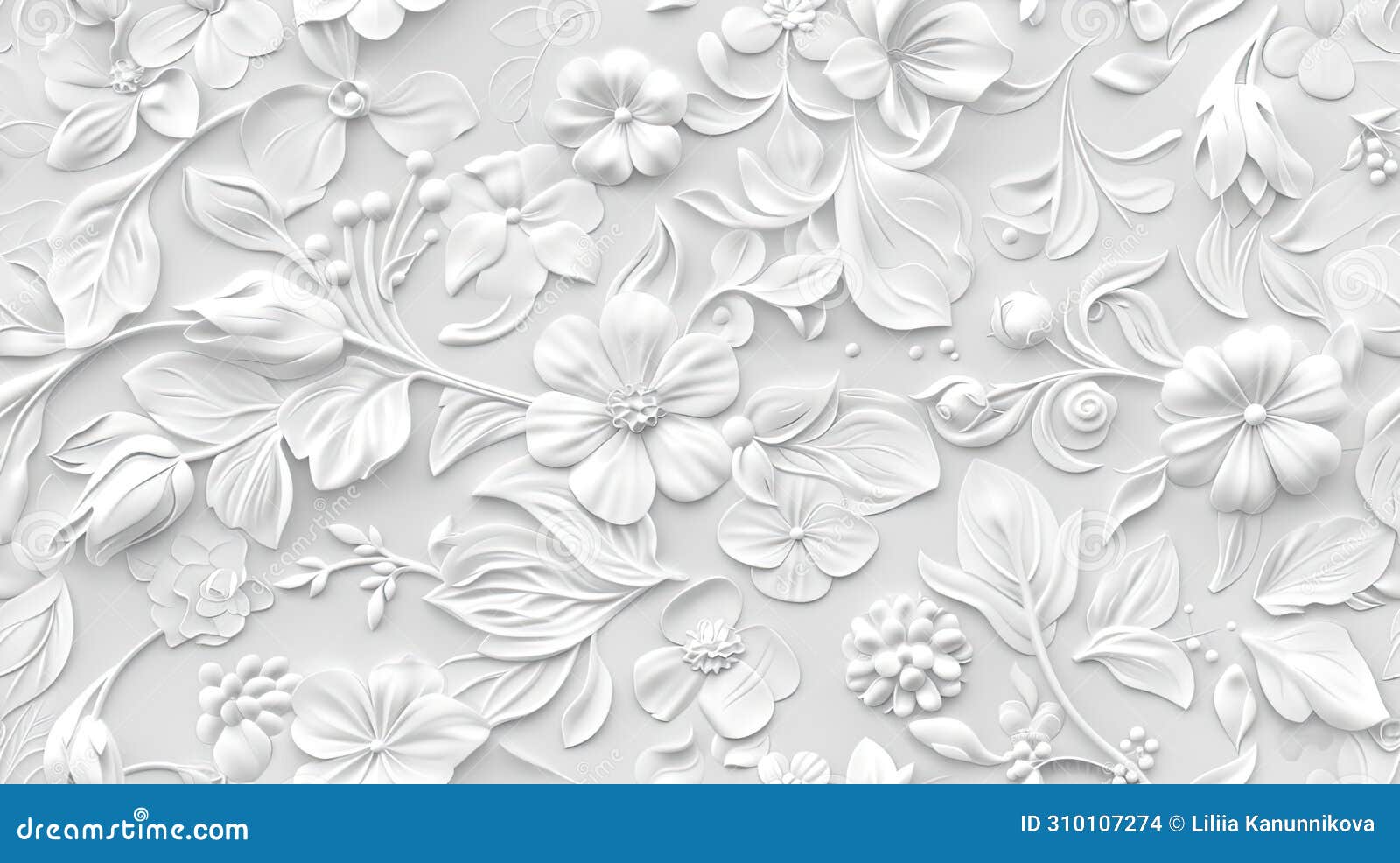 Patterns on the Ceiling Gypsum Sheets of White Flowers, Plaster ...