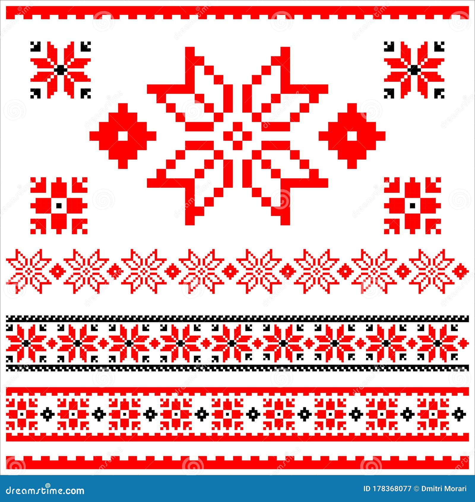 Moldavian Traditional Pattern and Ornament. Stock Vector - Illustration ...