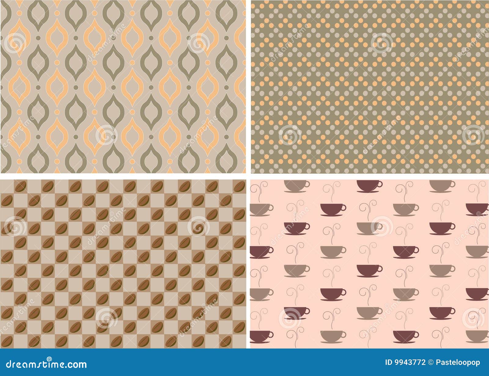 Patterns in coffee concept stock illustration. Illustration of cafe ...