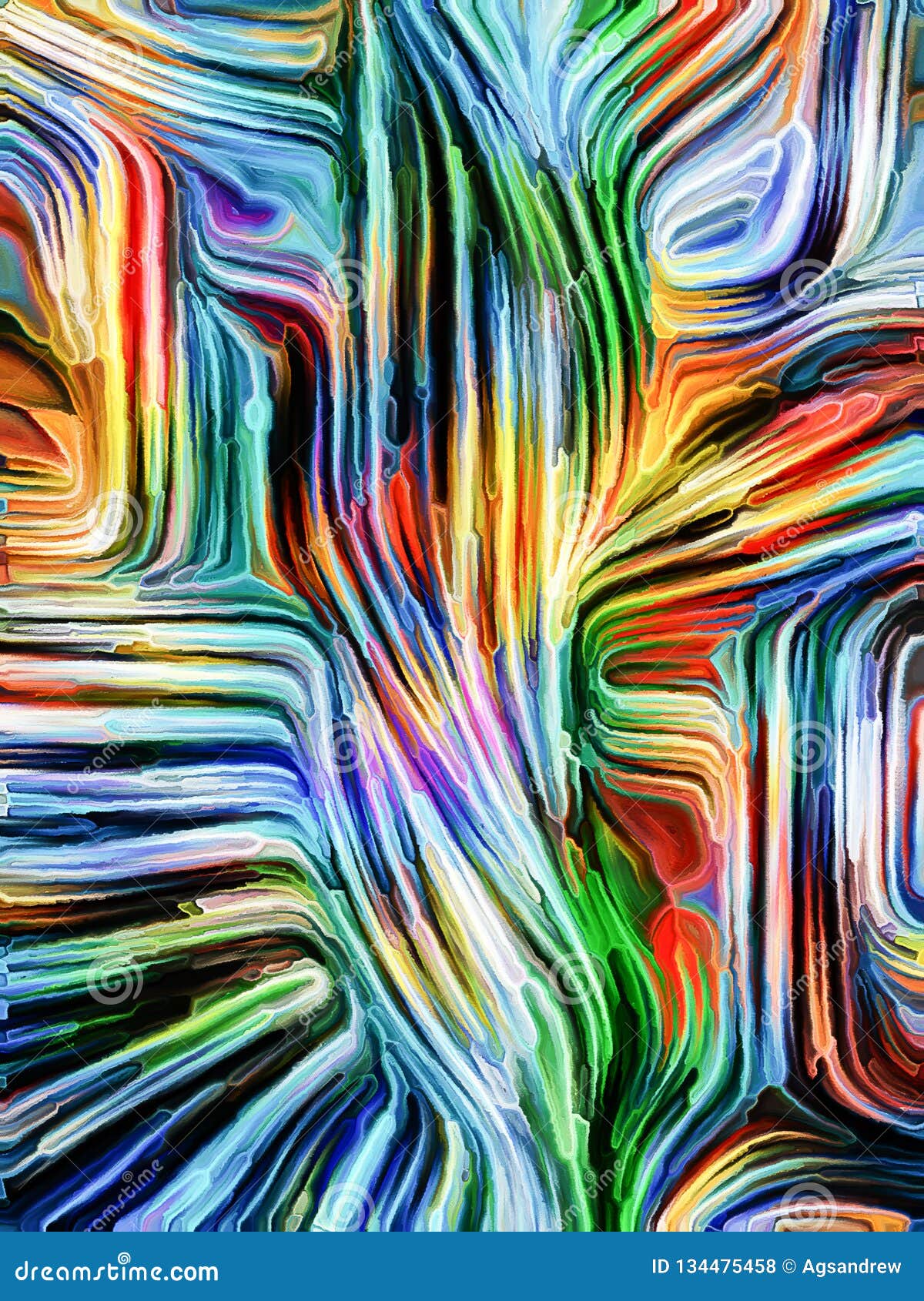 Evolving Pattern stock illustration. Illustration of painting - 134475458