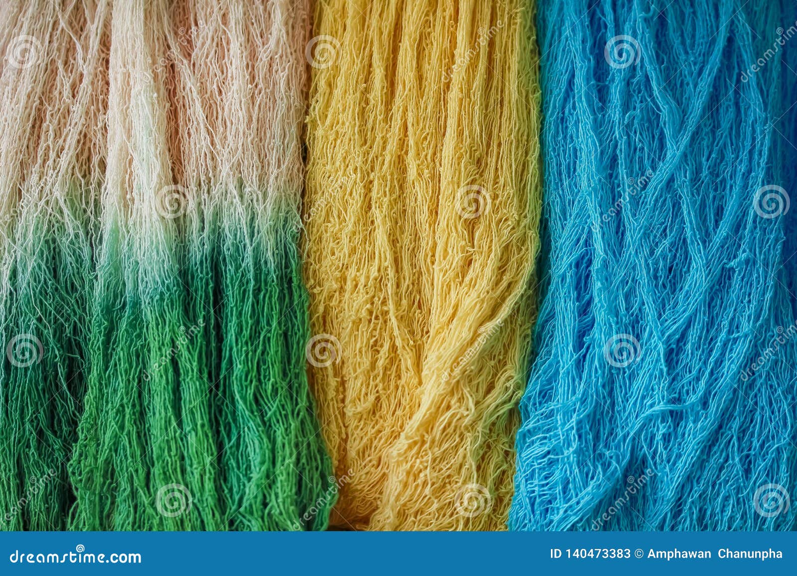 Patterns Colorful Nature of Multicolored Raw Cotton Thread Texture ...