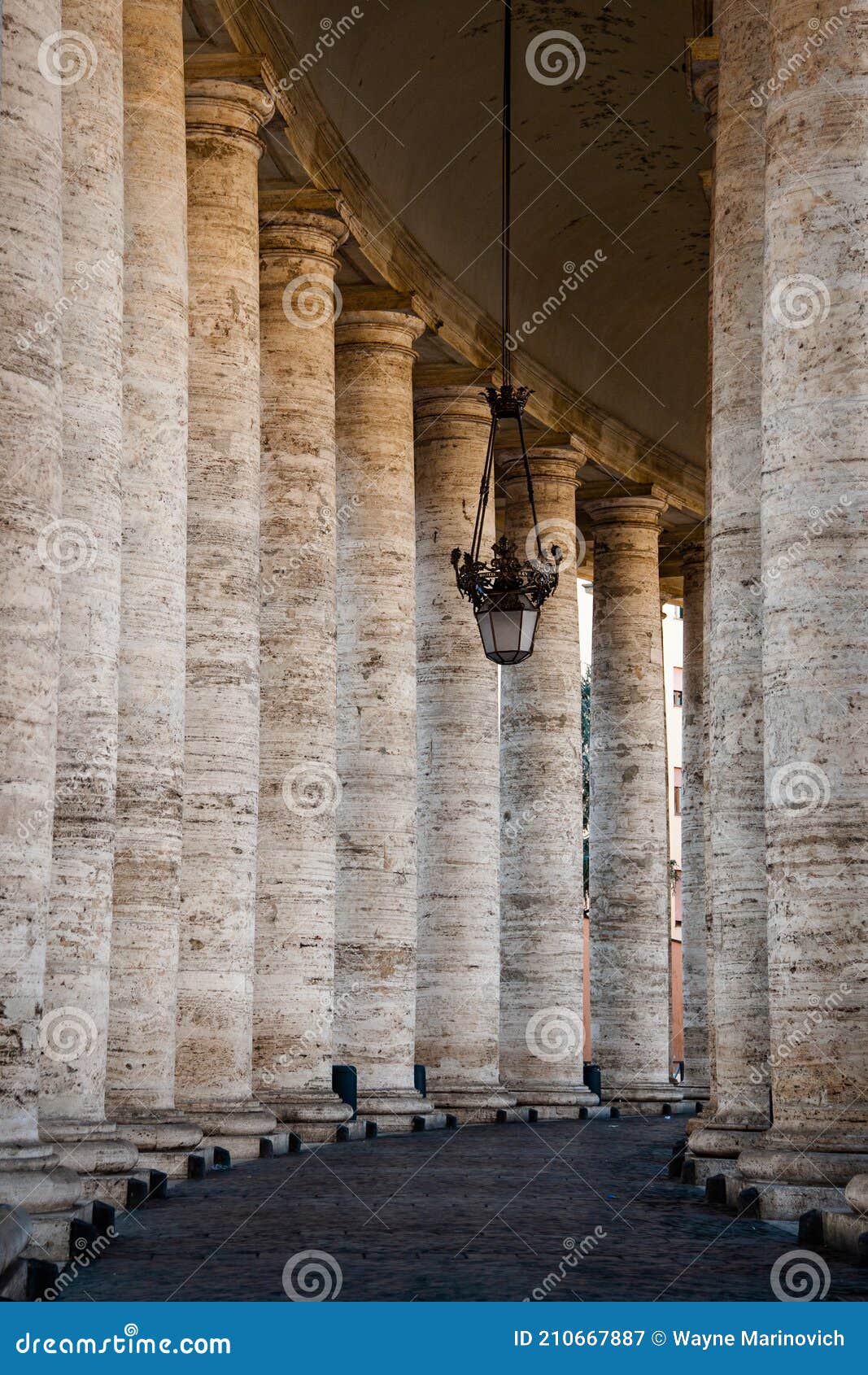 Patterns of Columns in Rome, Italy Stock Image - Image of hanging ...