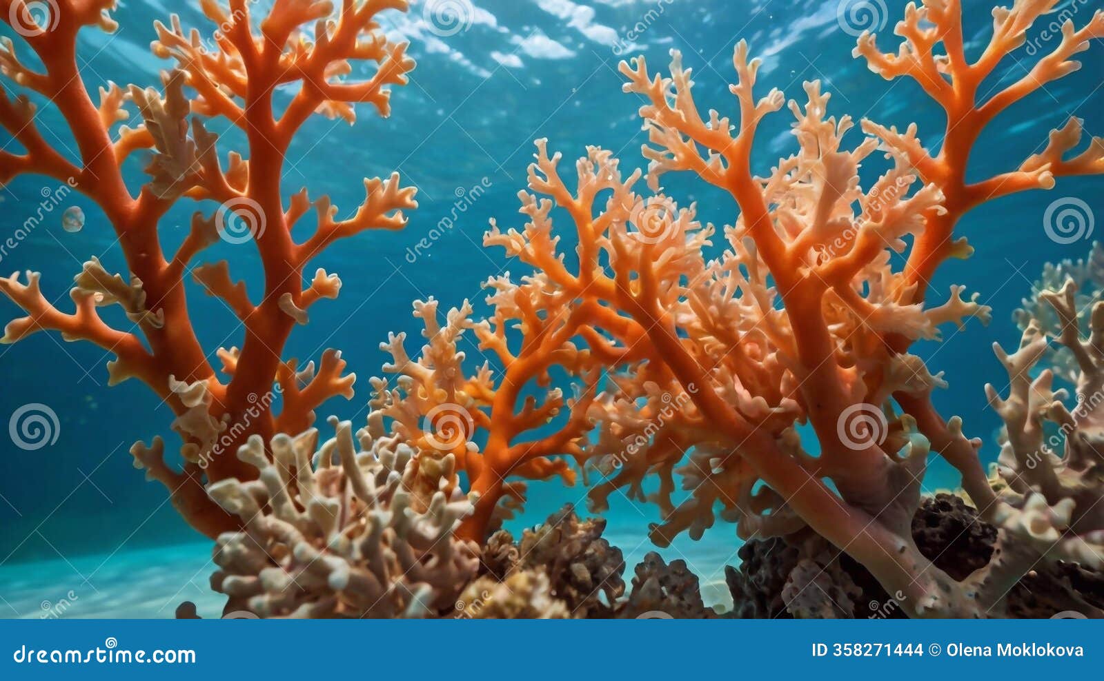 Patterns on Coral Surfaces with Detailed Branching Coral Formations ...