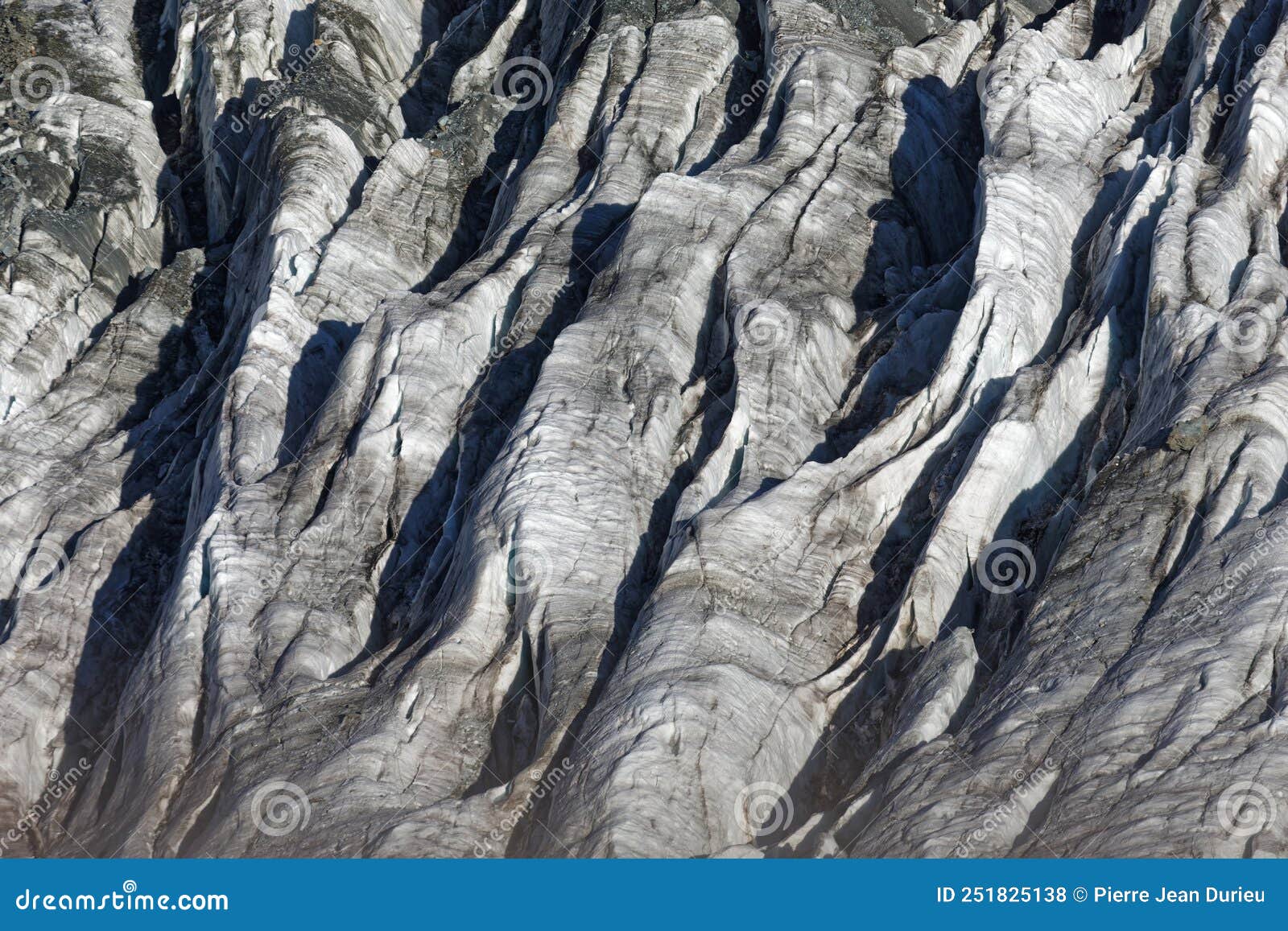 Patterns Design of Ice on a Mountain Glacier Stock Photo - Image of ...