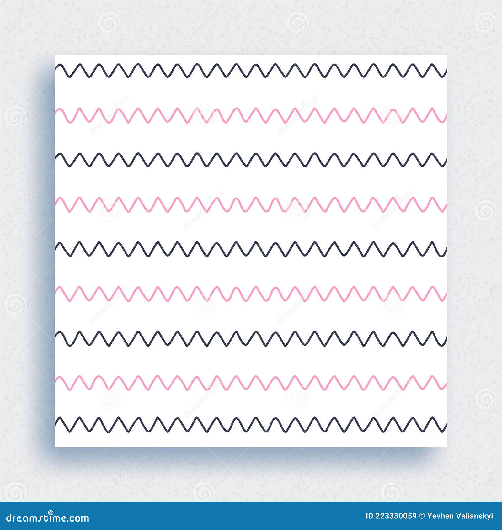 Patterns are Done with Brushes. Triangle Stripe Pattern. Vector ...