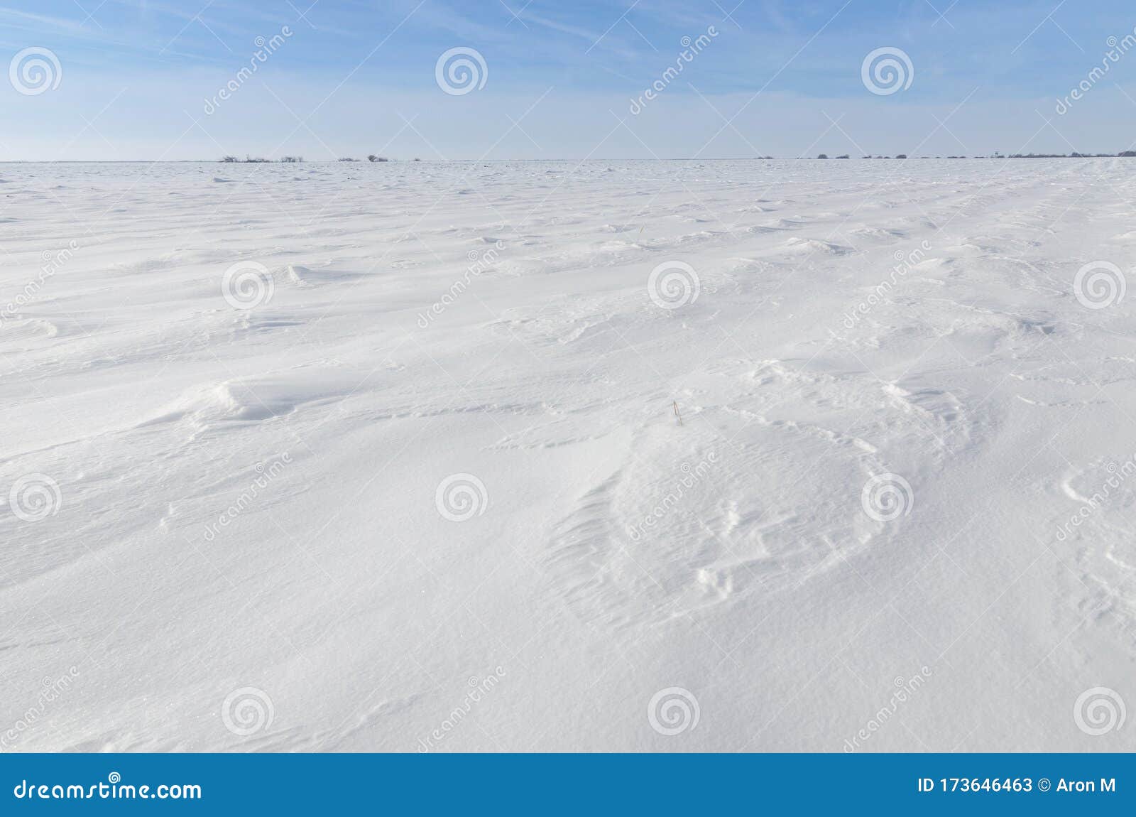 Patterns on a Fresh Snow Texture on a Field Stock Image - Image of ...