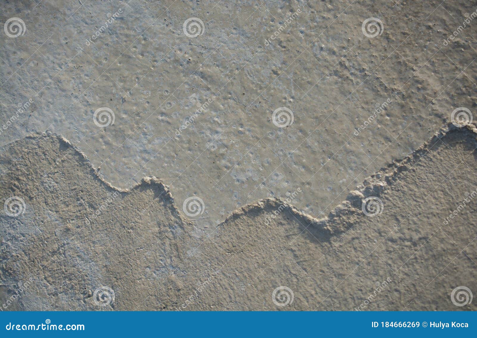 Patterns on Freshly Poured Concrete Surface Stock Image - Image of ...