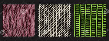 Patterns with Hand Drawn Linear Hatching and Crosshatching Textures ...