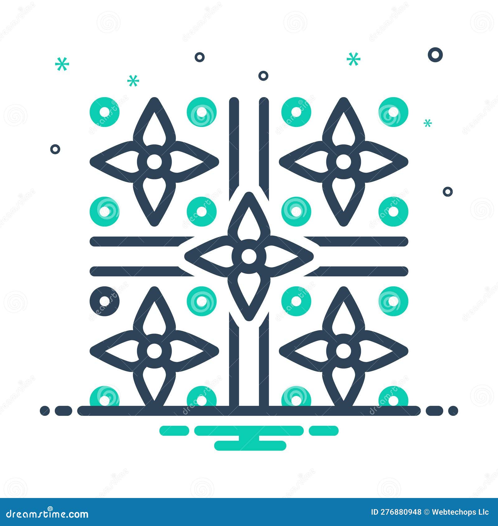 Mix Icon for Patterns, Sample and Floor Stock Vector - Illustration of ...