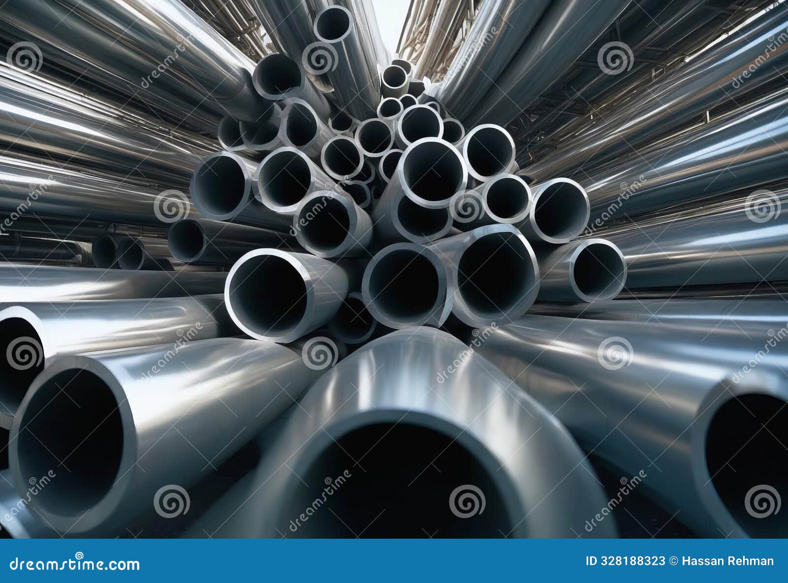 Patterns of Intersecting Pipes in Hyper-Realistic Stock Illustration ...