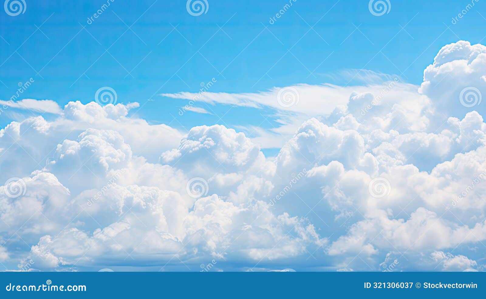 Patterns Light Blue Sky with Clouds Stock Illustration - Illustration ...
