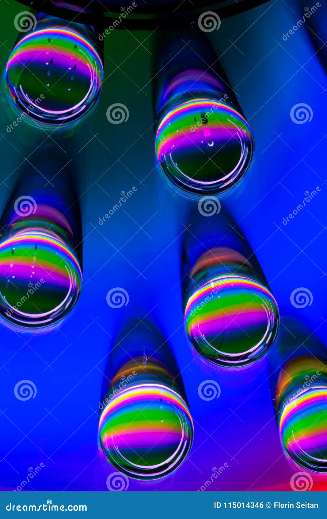 Patterns of Light and Color Created by Water Drops Refracting ...