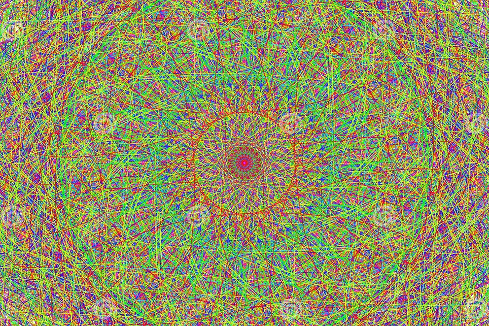 Patterns of Lines Entangled in a Spiral Stock Illustration ...