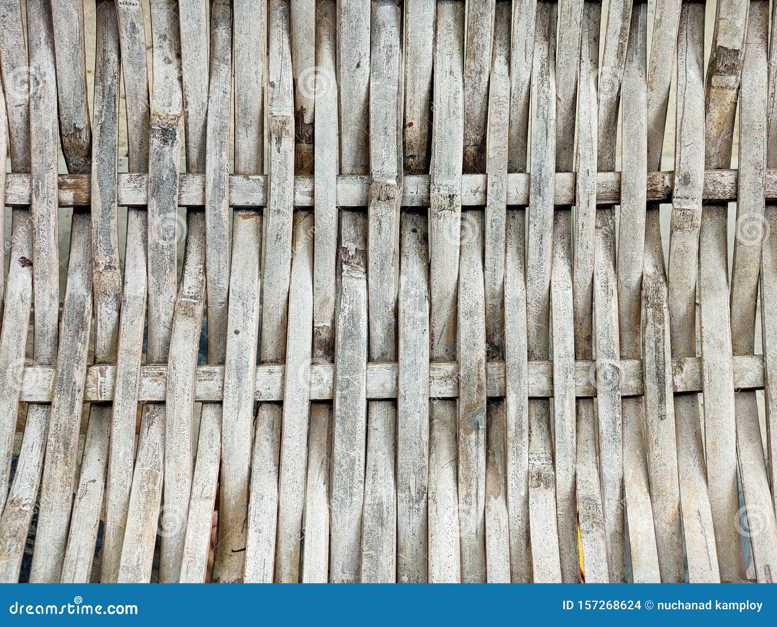 The Patterns that are Made from the Wood Weaving Together. Stock Photo ...