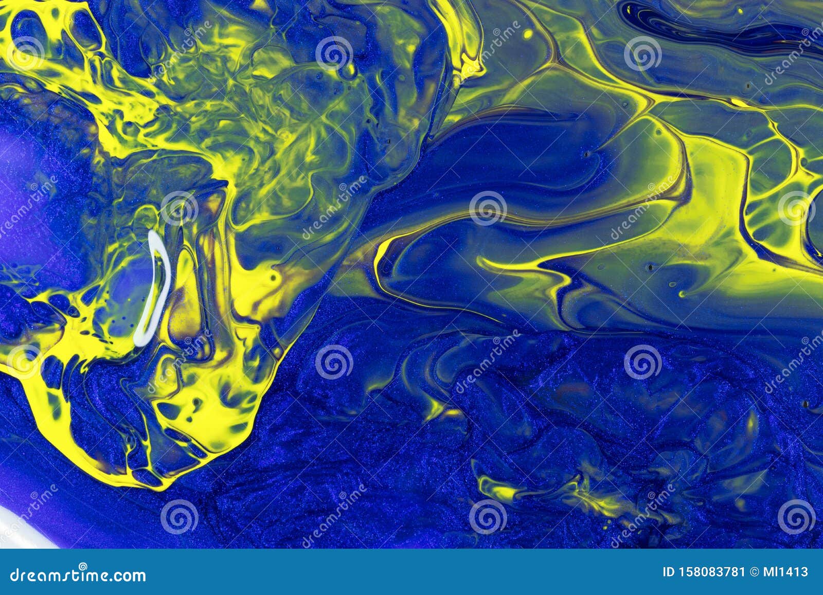 Patterns of Paint on the Water Stock Image - Image of water, hand ...