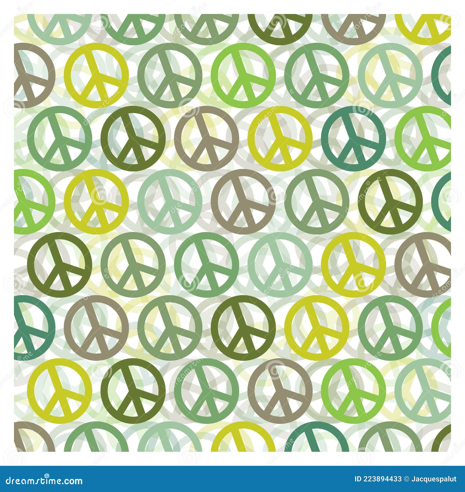 Patterns on a Peace and Love Background Stock Vector - Illustration of ...