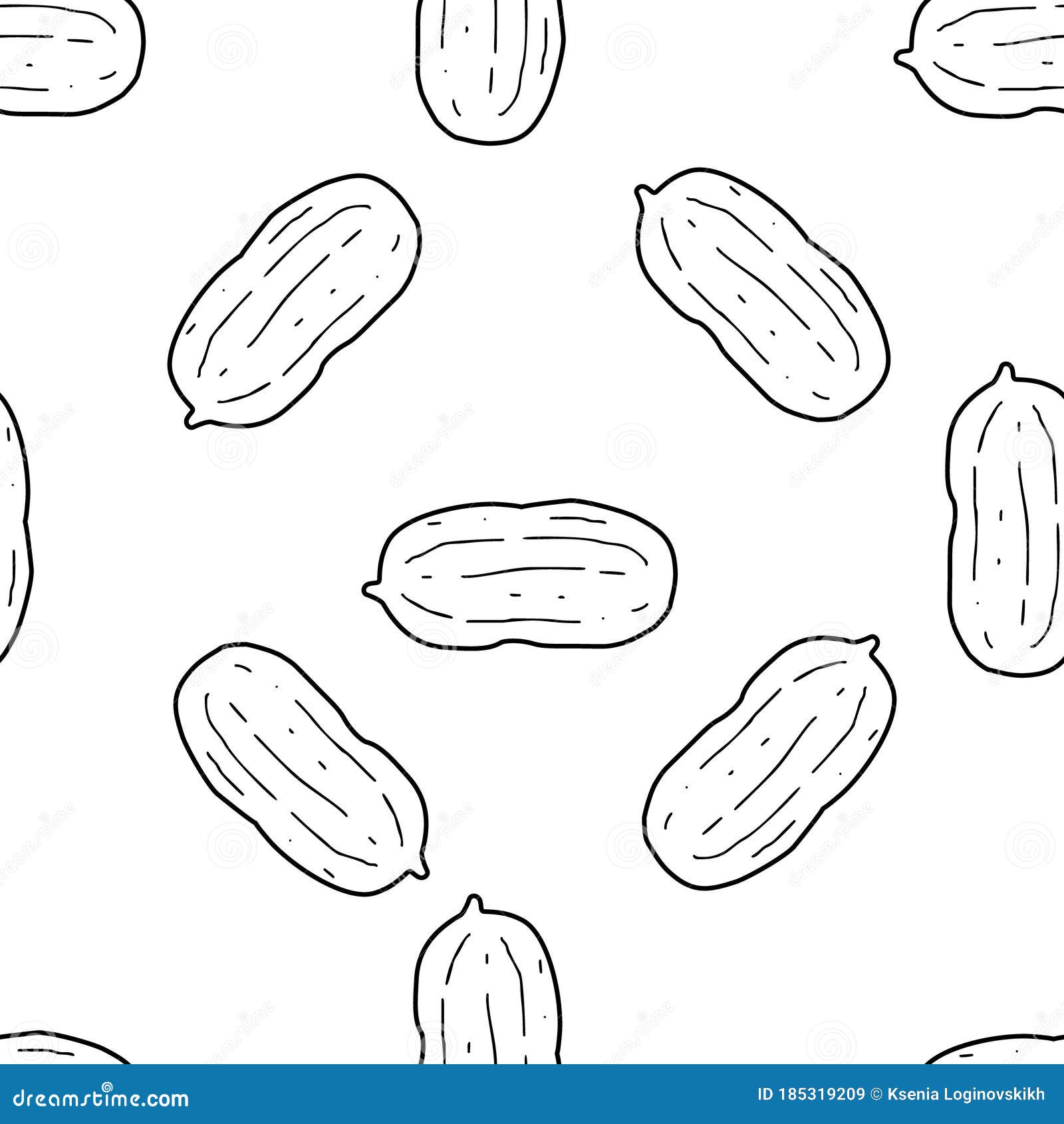Patterns Peanut stock vector. Illustration of fruit - 185319209