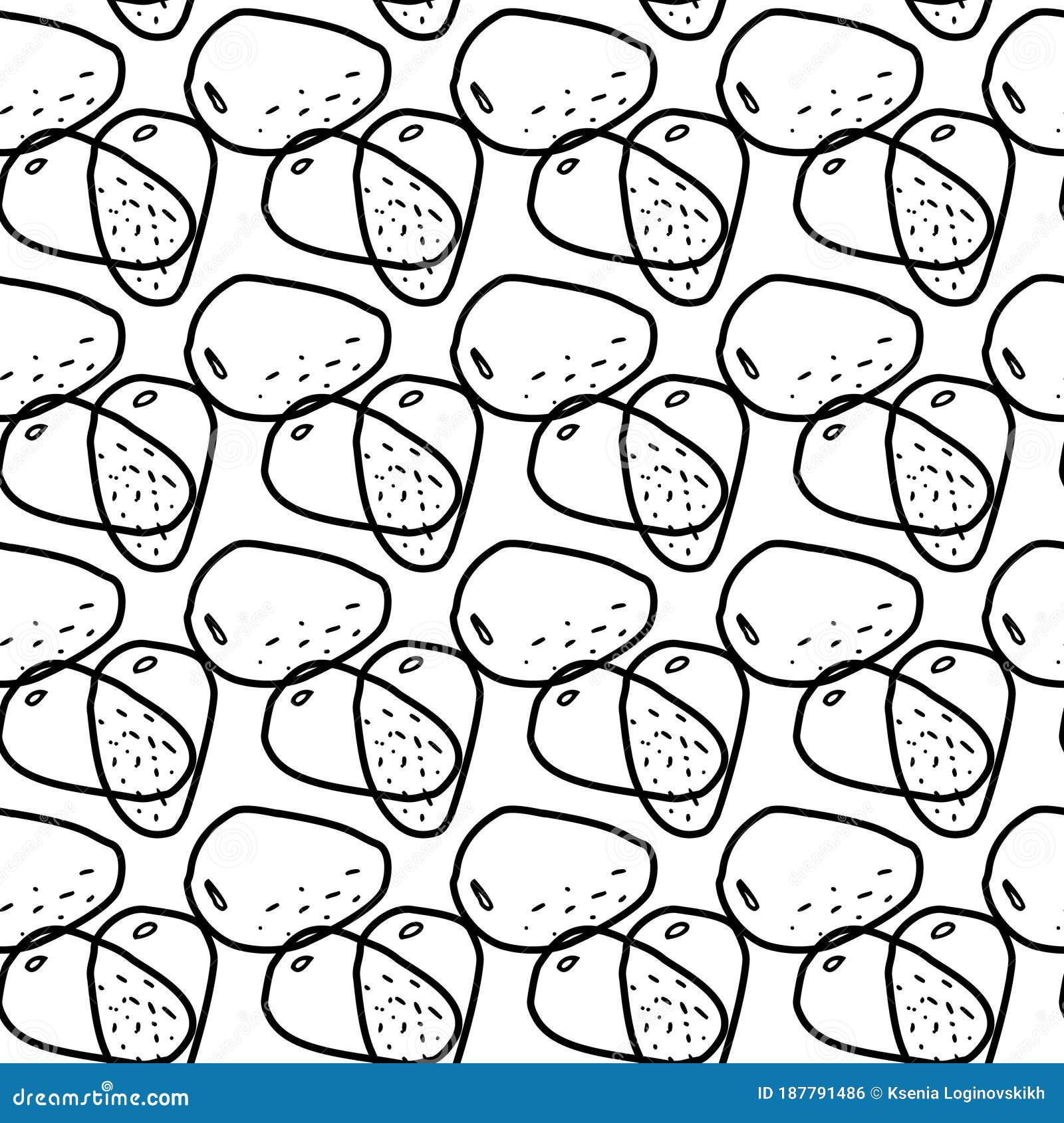 Patterns Pine Nuts. Seamless Background Vector Stock Vector ...