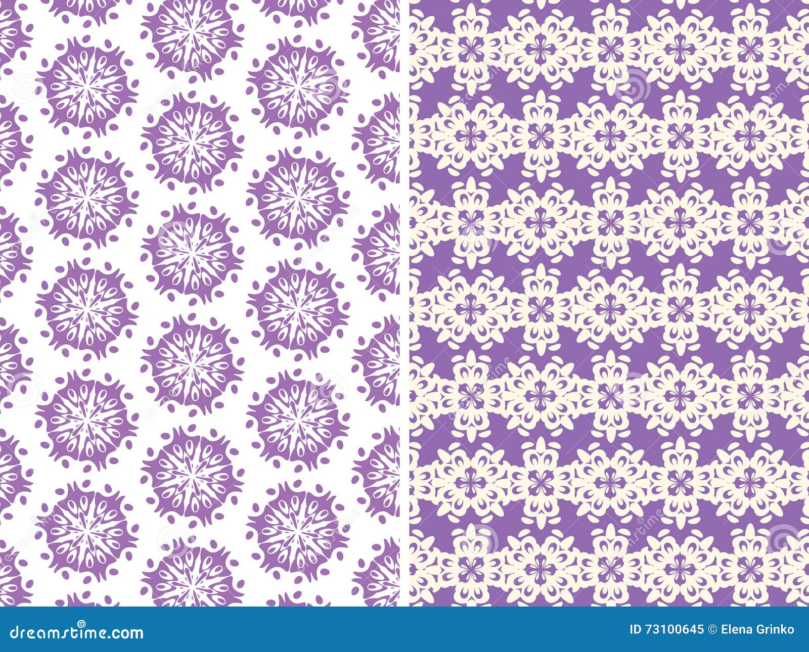 Patterns in purple colors stock vector. Illustration of graphic - 73100645