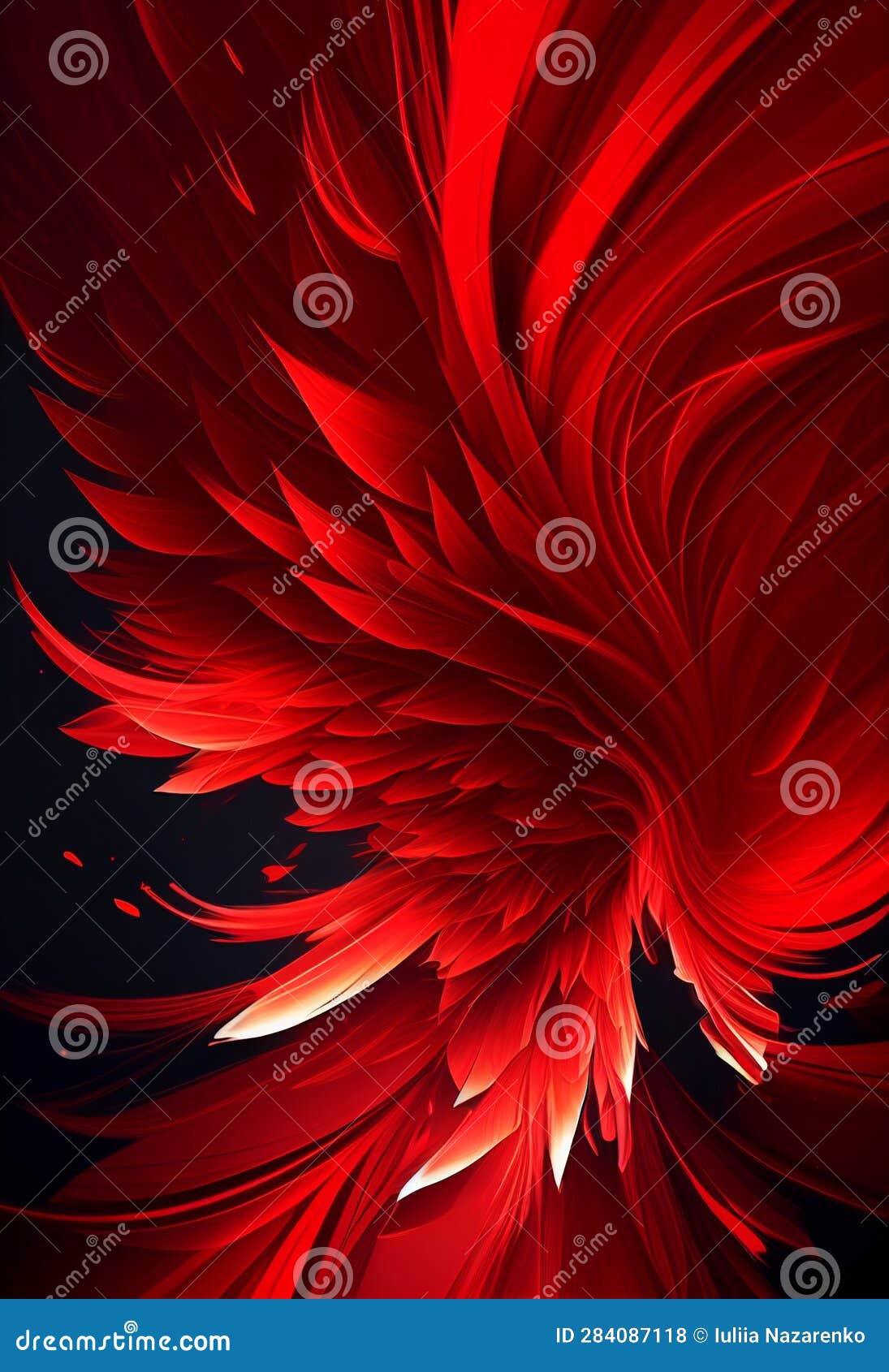 Patterns in Red. AI Generated Stock Illustration - Illustration of ...