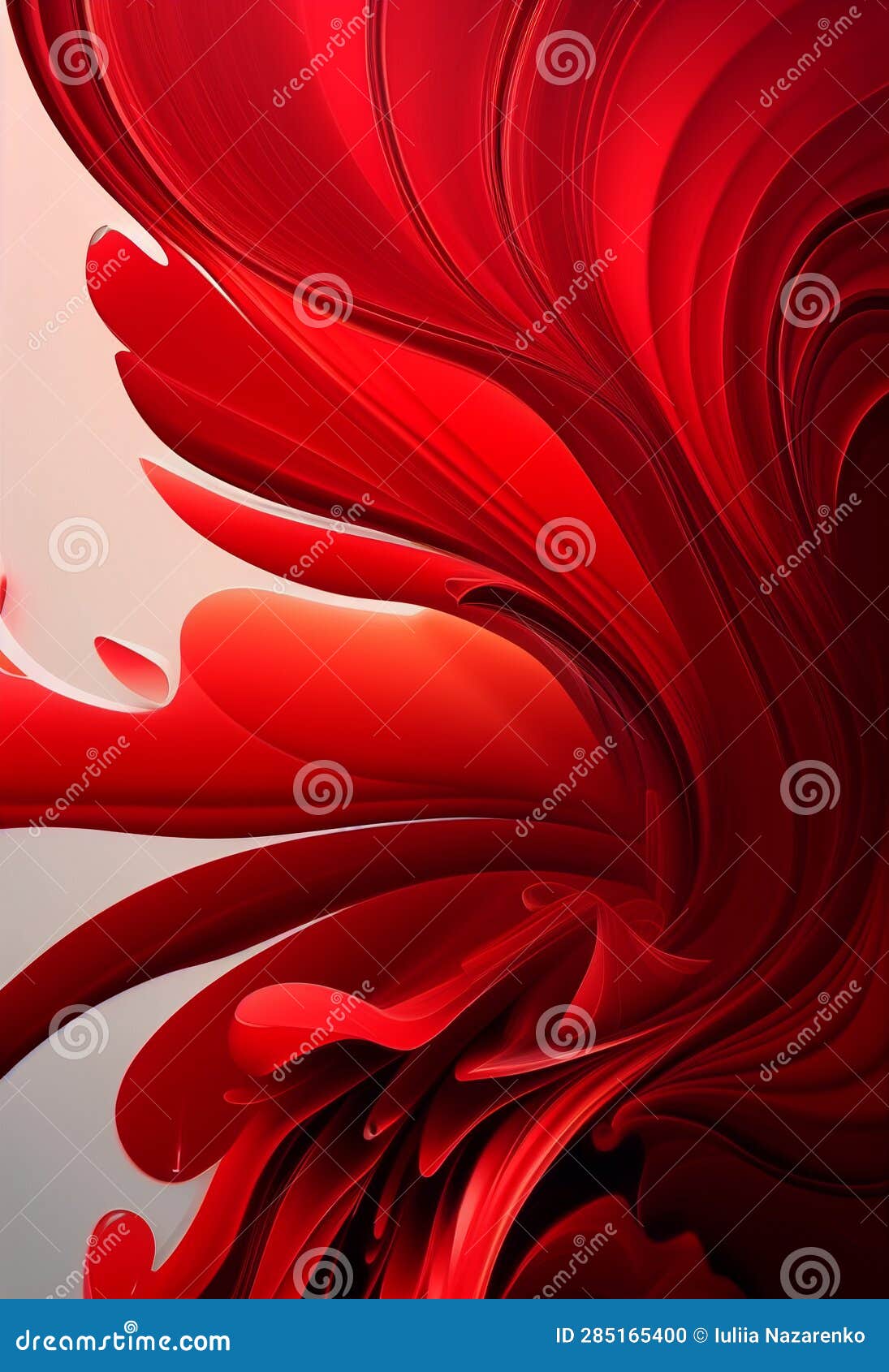 Patterns in Red. AI Generated Stock Illustration - Illustration of ...