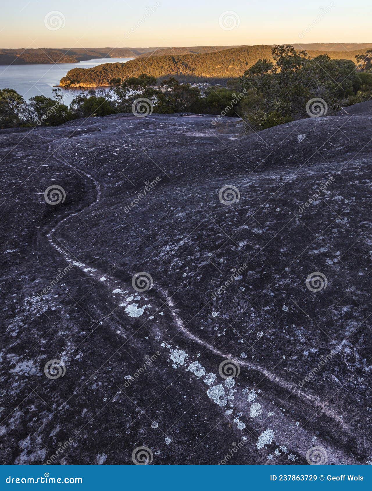 Patterns in the Rocks Above Patonga on the Nsw Central Coast in ...