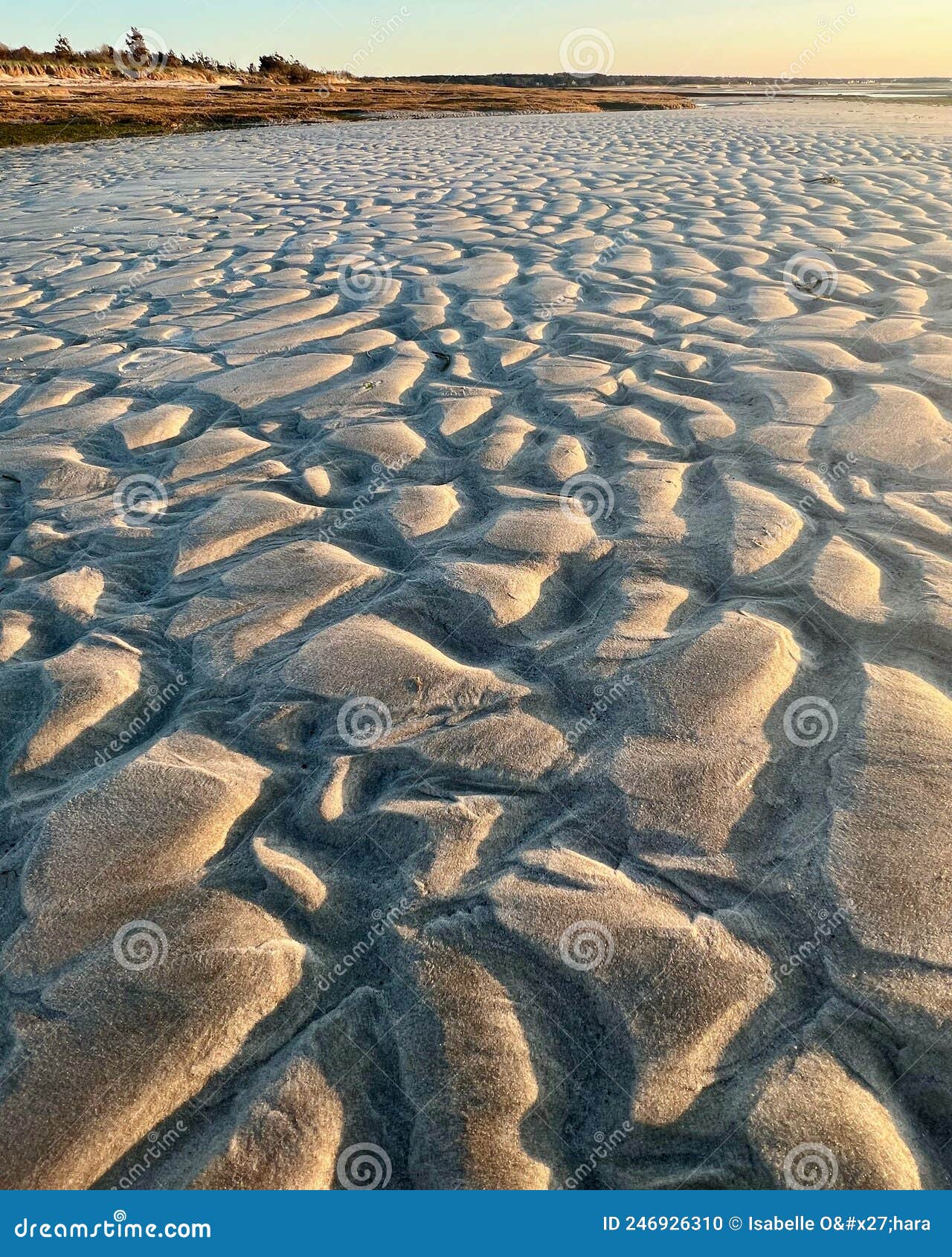 Patterns in the Sand at Low Tide Stock Photo - Image of dusk, sand ...