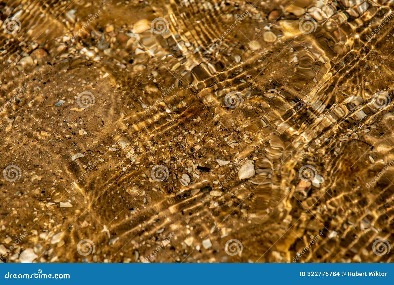 Patterns in the Sand Painted by the Rippling Water Stock Photo - Image ...
