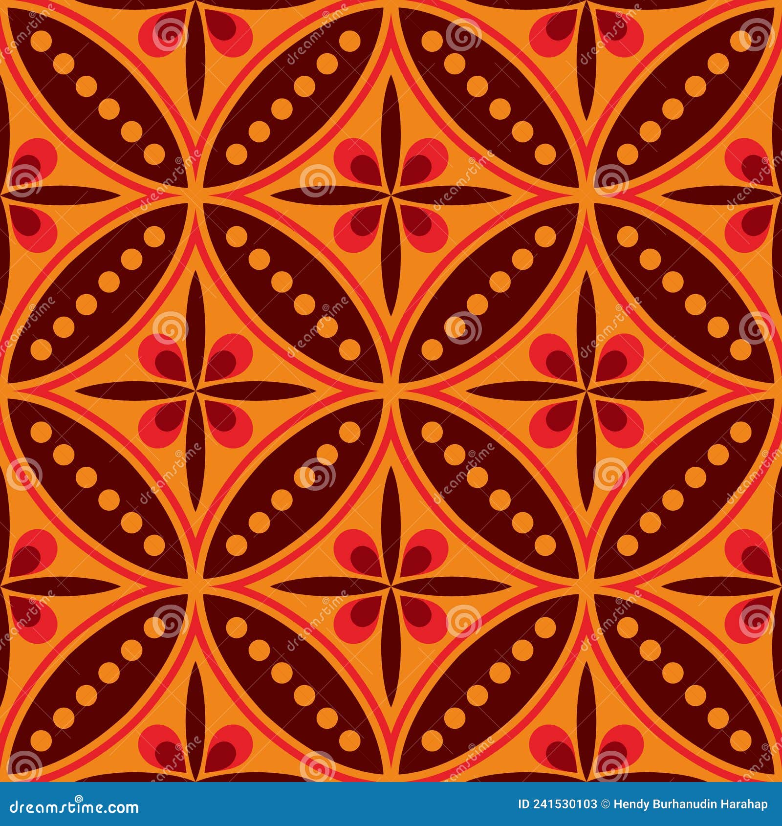 Patterns Seamless Batik Kawung 9 Stock Vector - Illustration of asian ...