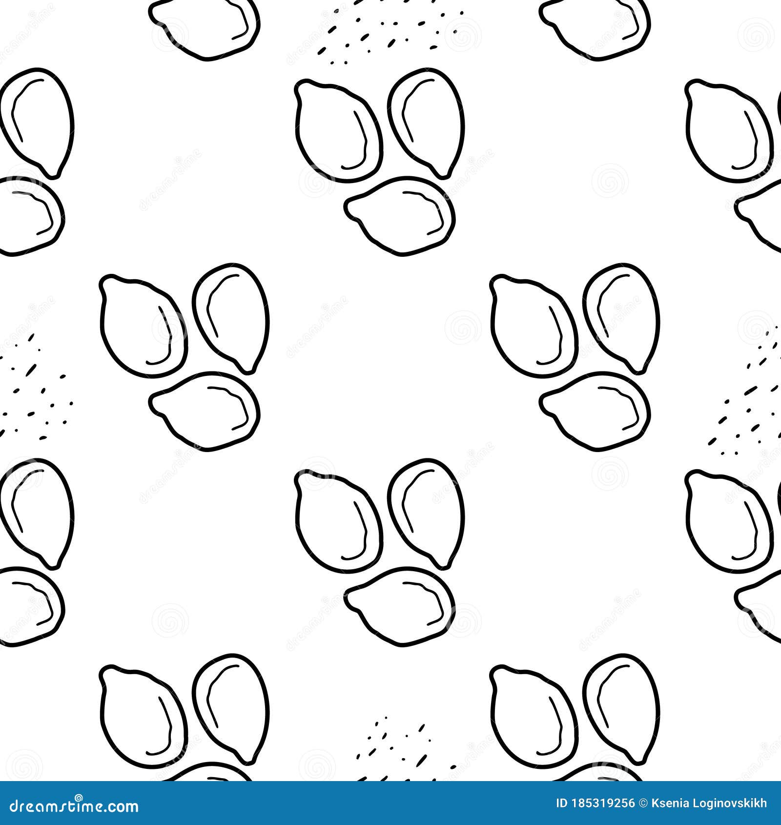 Patterns Sesame stock vector. Illustration of health - 185319256