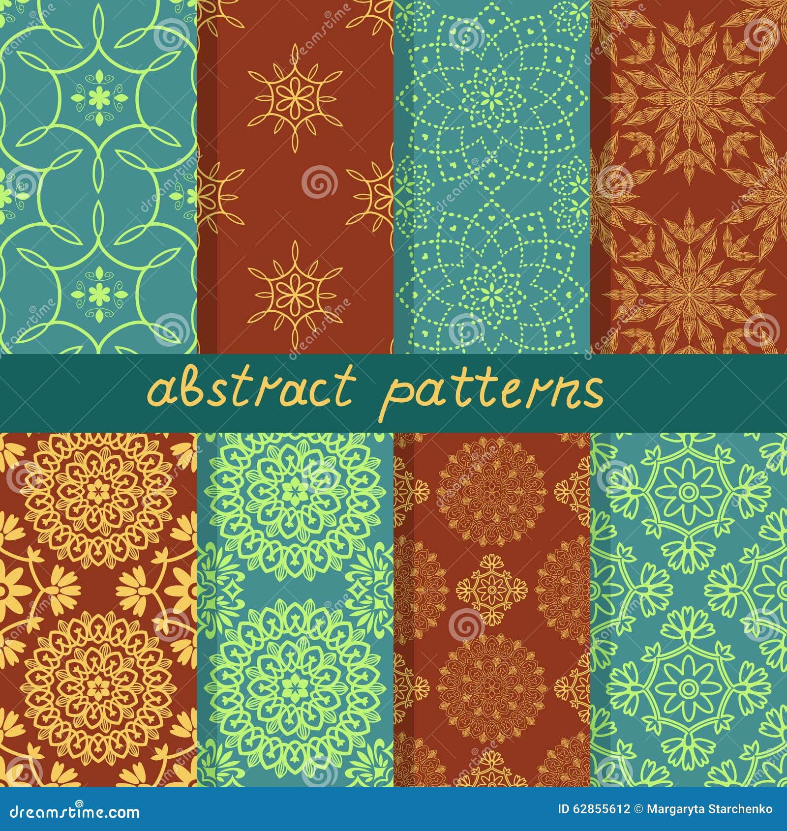 Patterns set stock vector. Illustration of repeating - 62855612