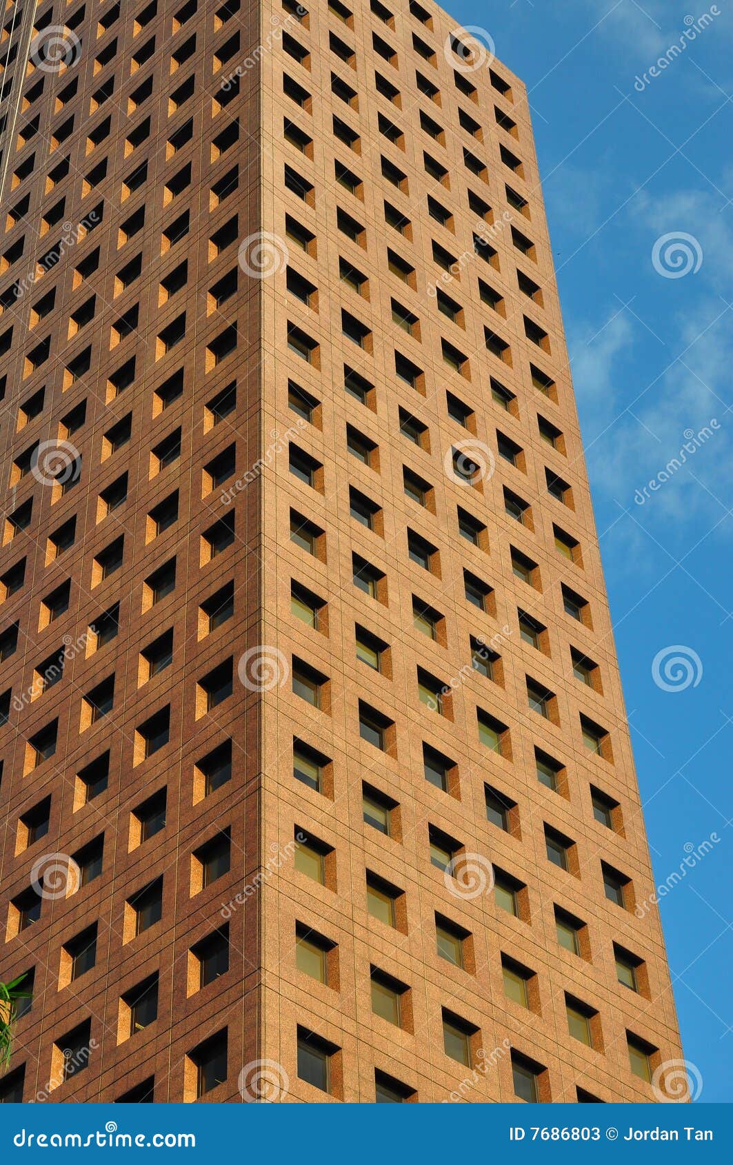 Patterns on Side of Office Building Stock Image - Image of line, tile ...