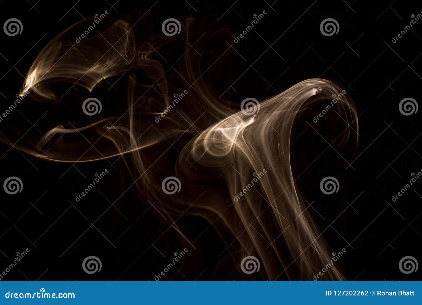 Smoke Patterns Made by an Incense Stock Photo - Image of incredible ...