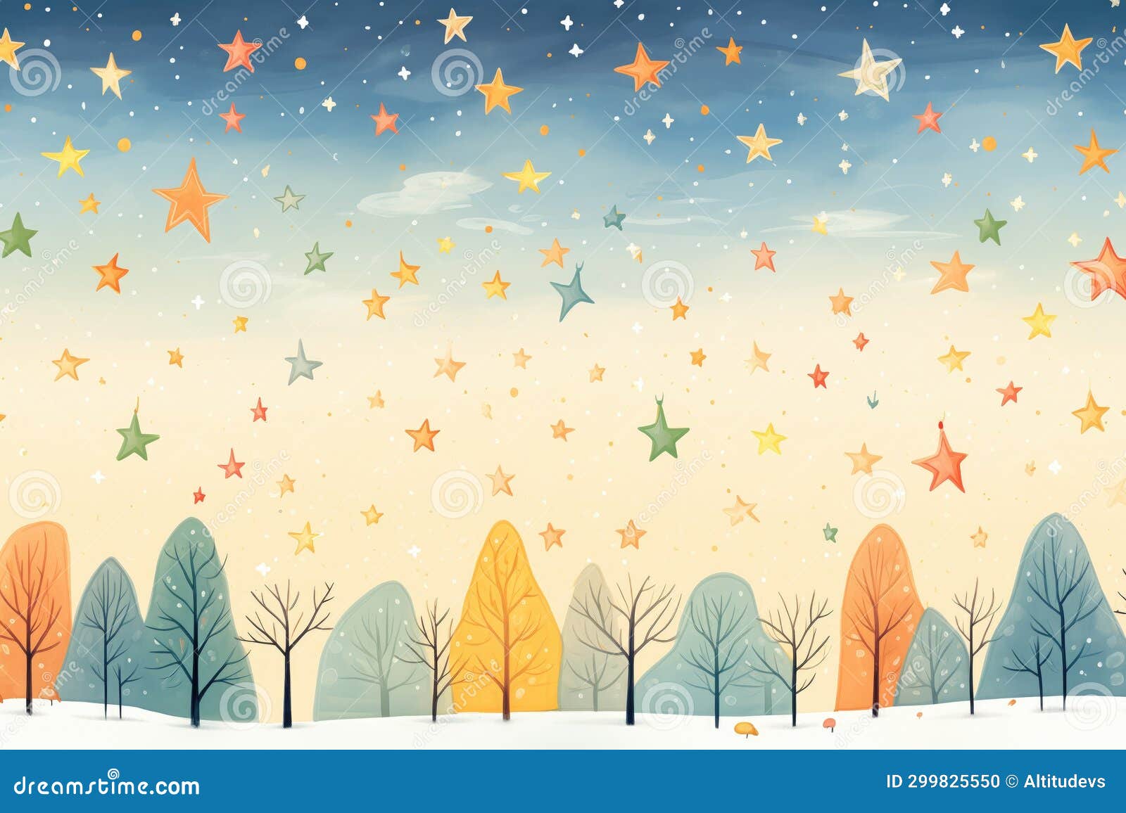 Patterns of Star Constellations Visible on a Winter Night Sky Stock ...