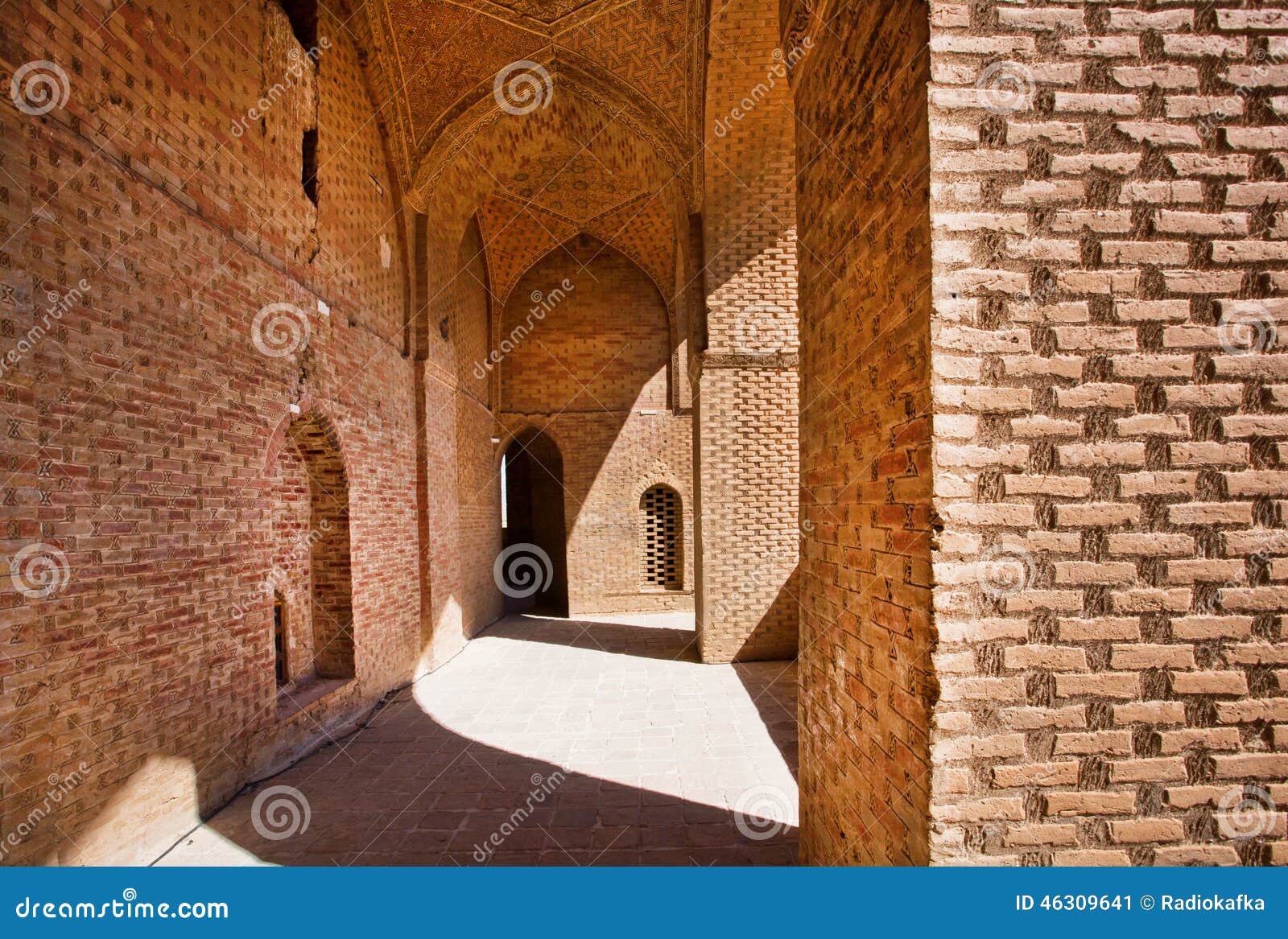 Patterns on the Stone Walls of Ancient Buildings in Iran Stock Image ...