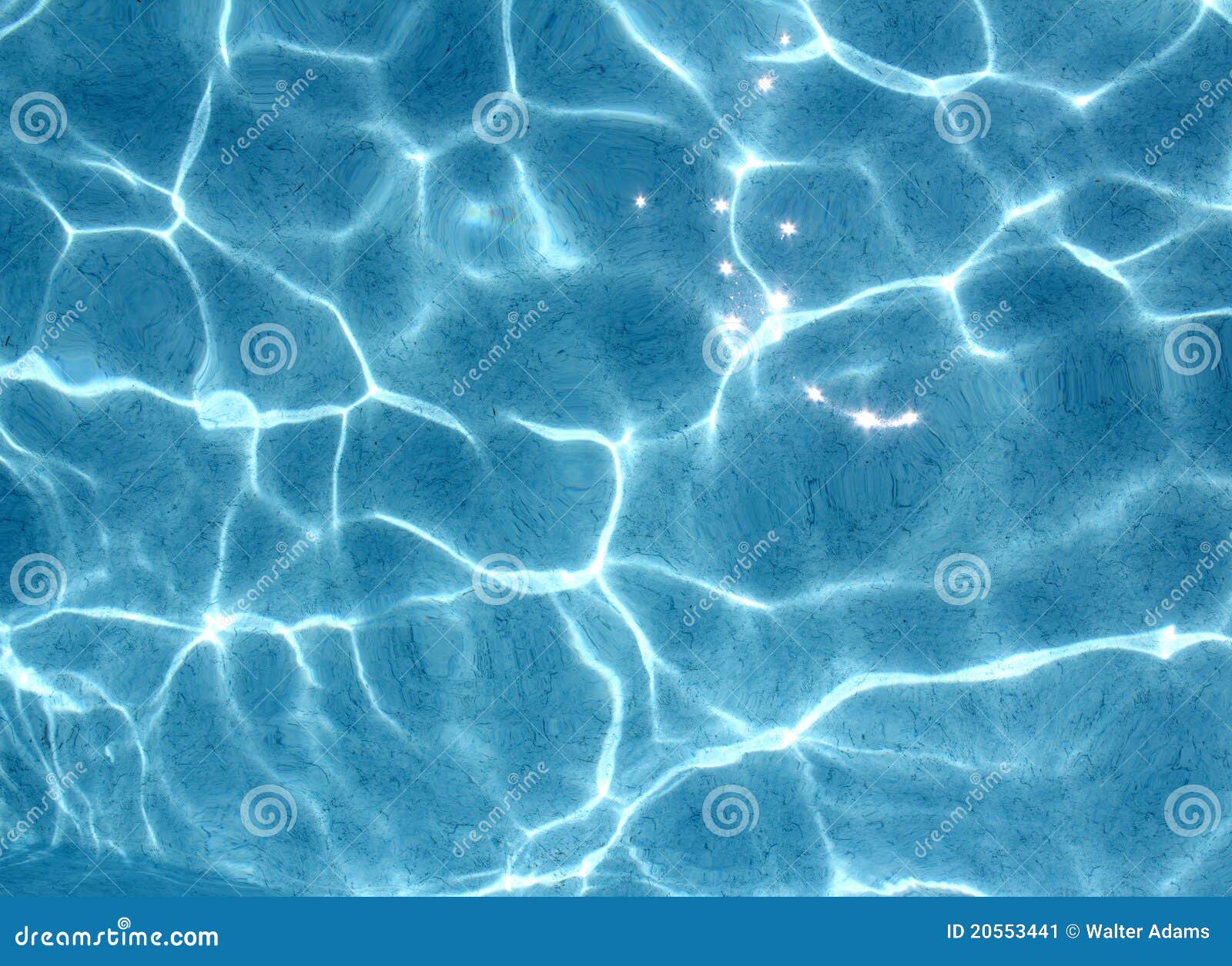 Patterns of Sunlight Reflected on a Pool. Stock Image - Image of nature ...