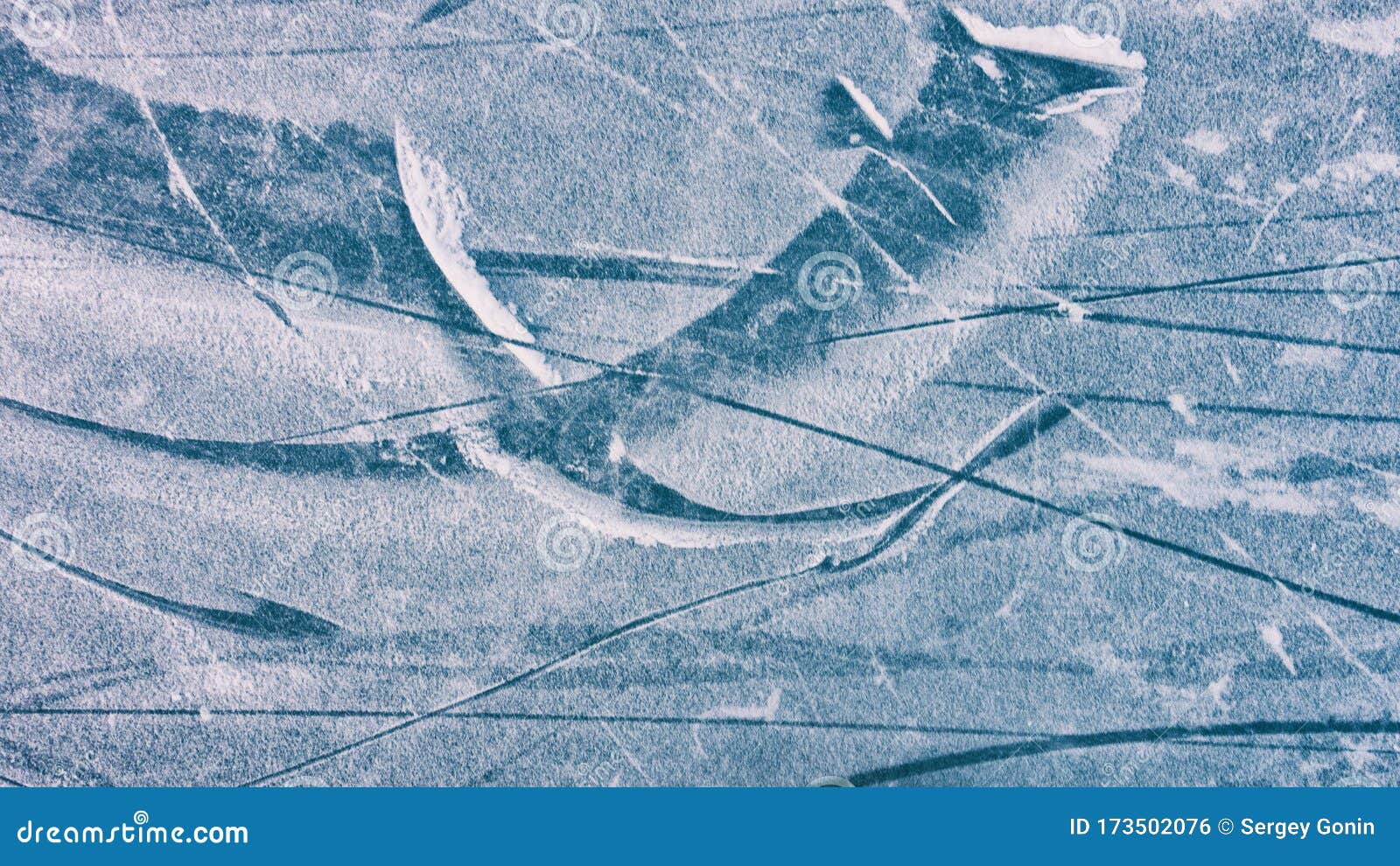 Patterns on the Surface of Ice and Snow, Winter Concept Stock Photo ...