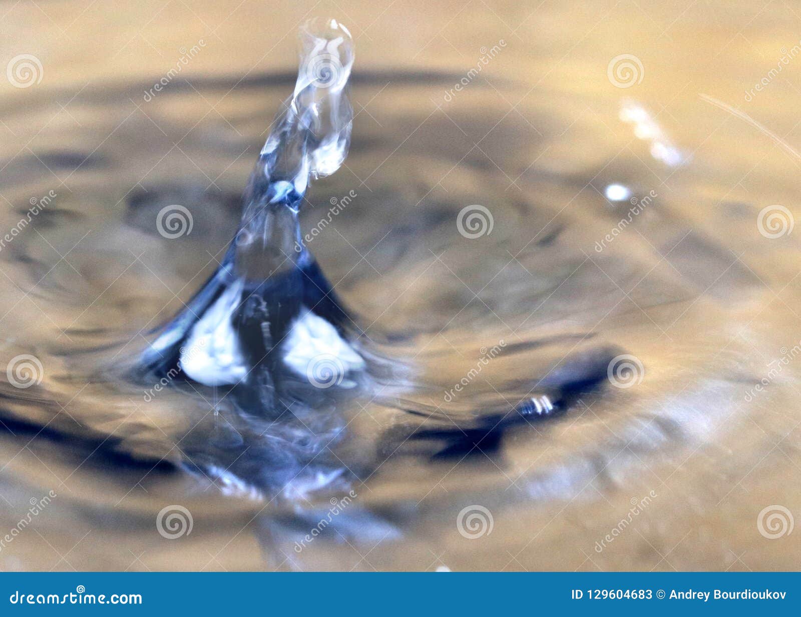 Drop on the water stock image. Image of purity, bubble - 129604683