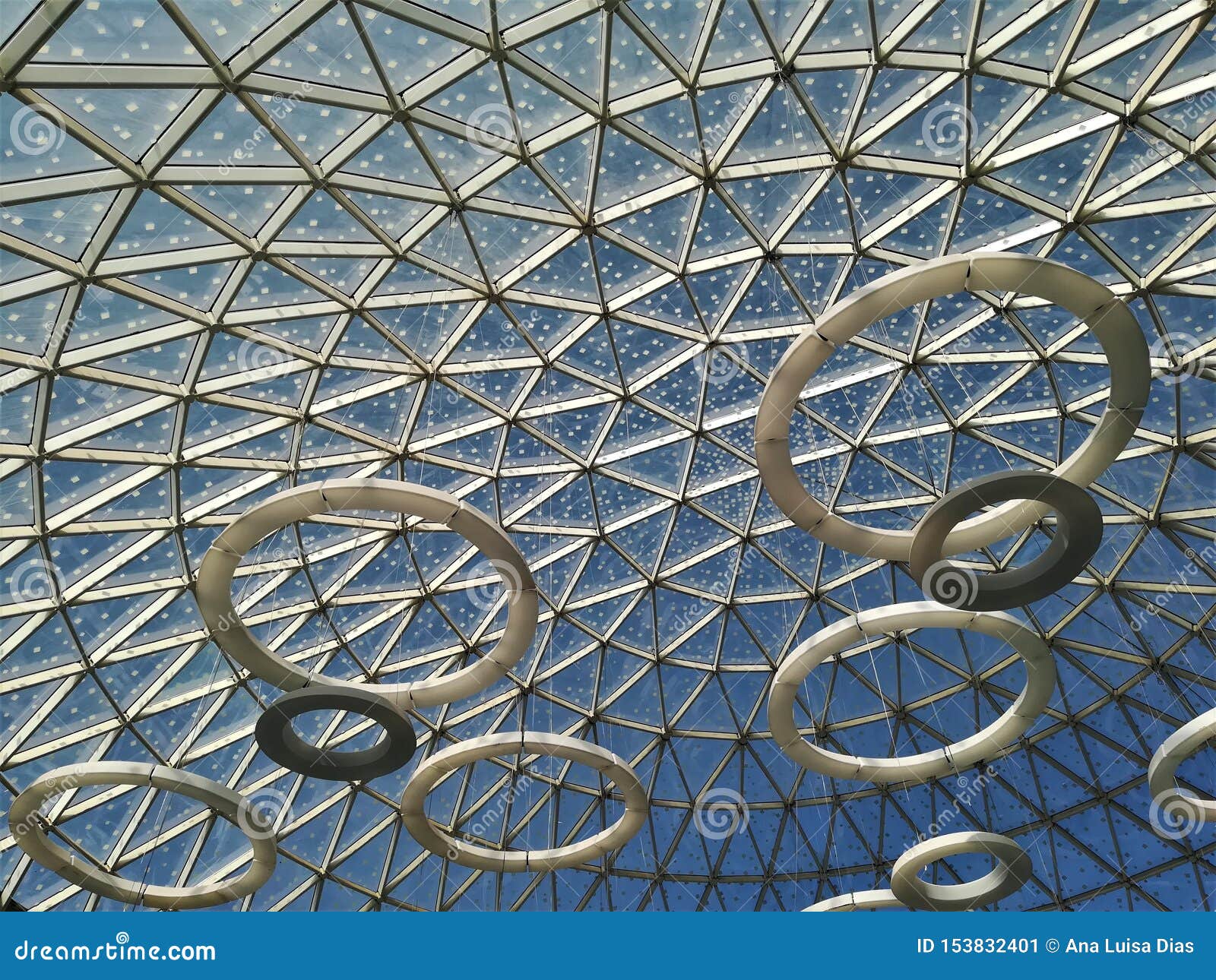 Iron and glass dome stock image. Image of ornate, decoration - 153832401