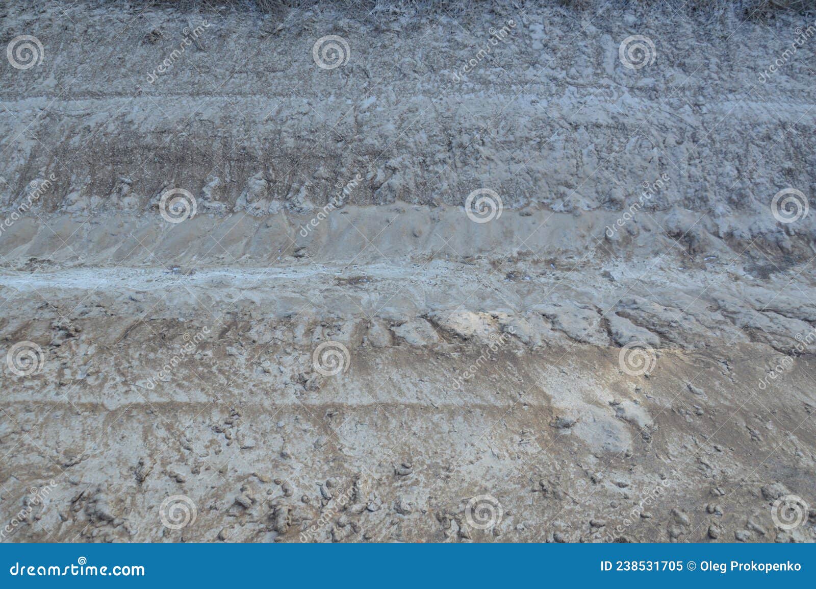 Patterns and Textures of Frozen Ground in Winter Stock Image - Image of ...